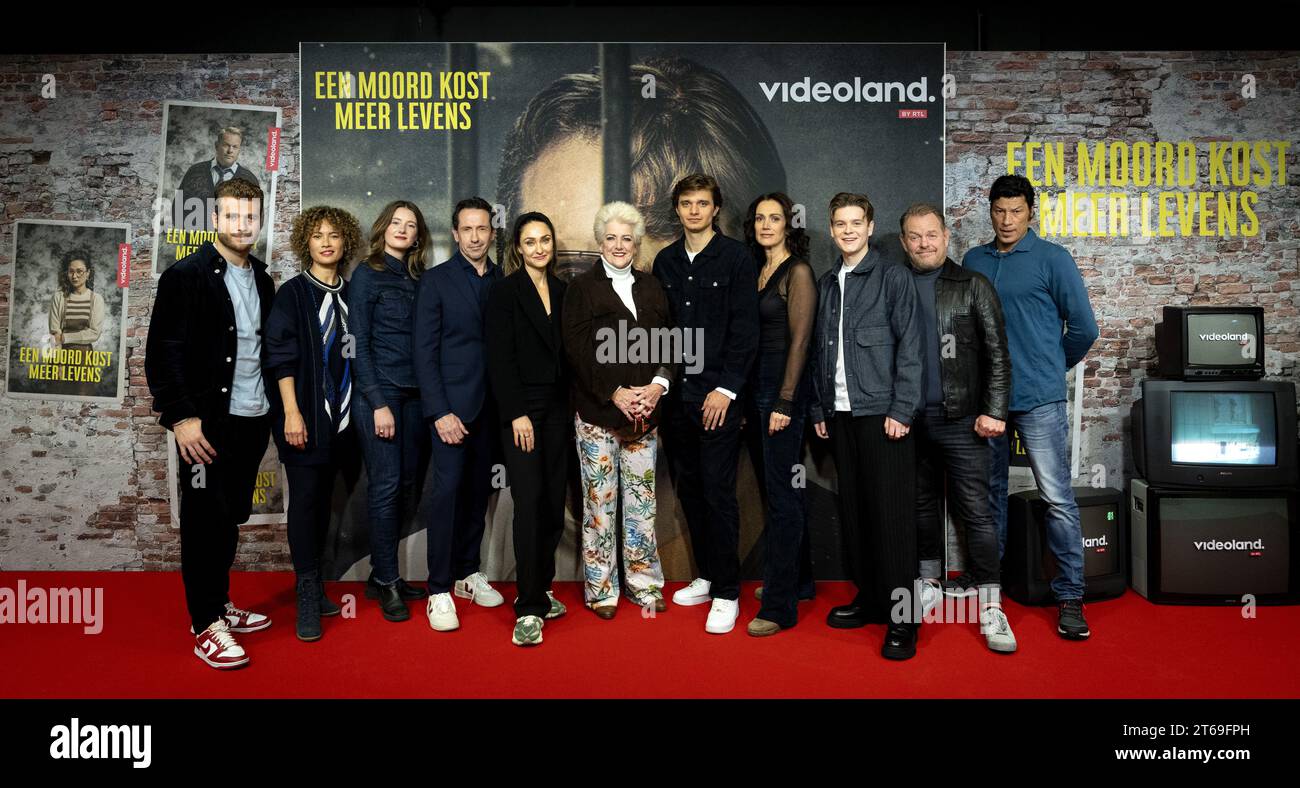 ALMERE - The cast of 'A Murder Costs More Lives'. The book was written ...