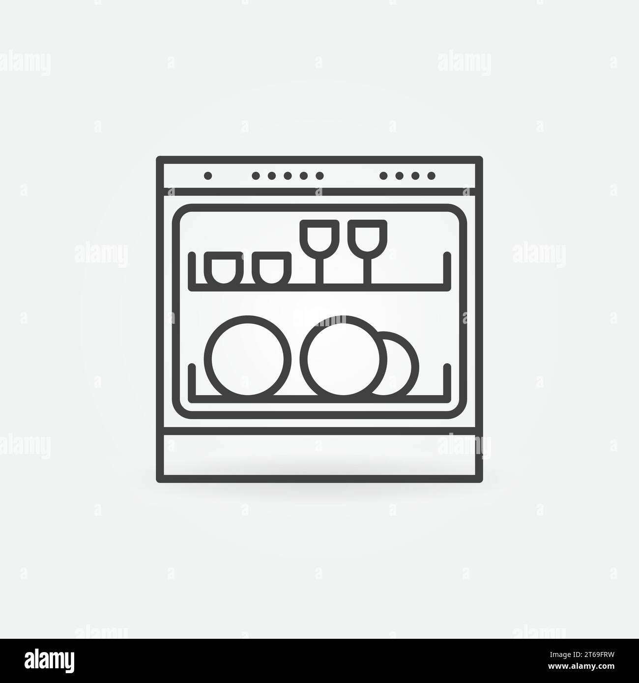 Dishwashing logo icon sign Stock Vector Images - Alamy