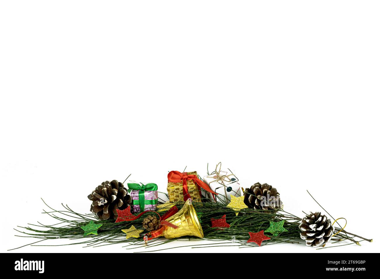 Christmas star confetti border Cut Out Stock Images & Pictures - Alamy