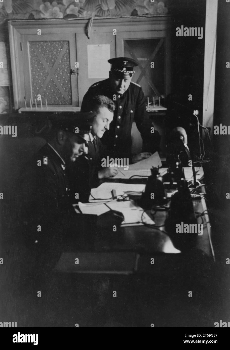 German Reichsbahn dispatcher in occupied France. Photo: Schlickum ...