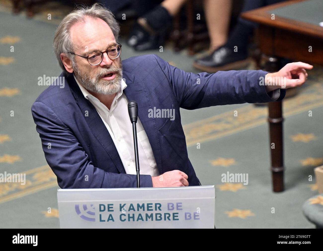 Brussels, Belgium. 09th Nov, 2023. N-VA's Peter De Roover pictured ...