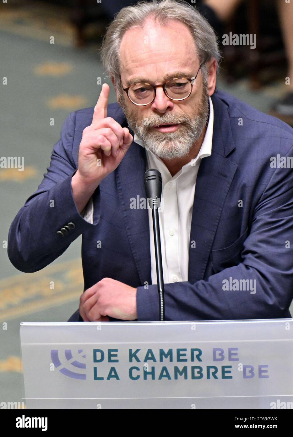 Brussels, Belgium. 09th Nov, 2023. N-VA's Peter De Roover pictured ...