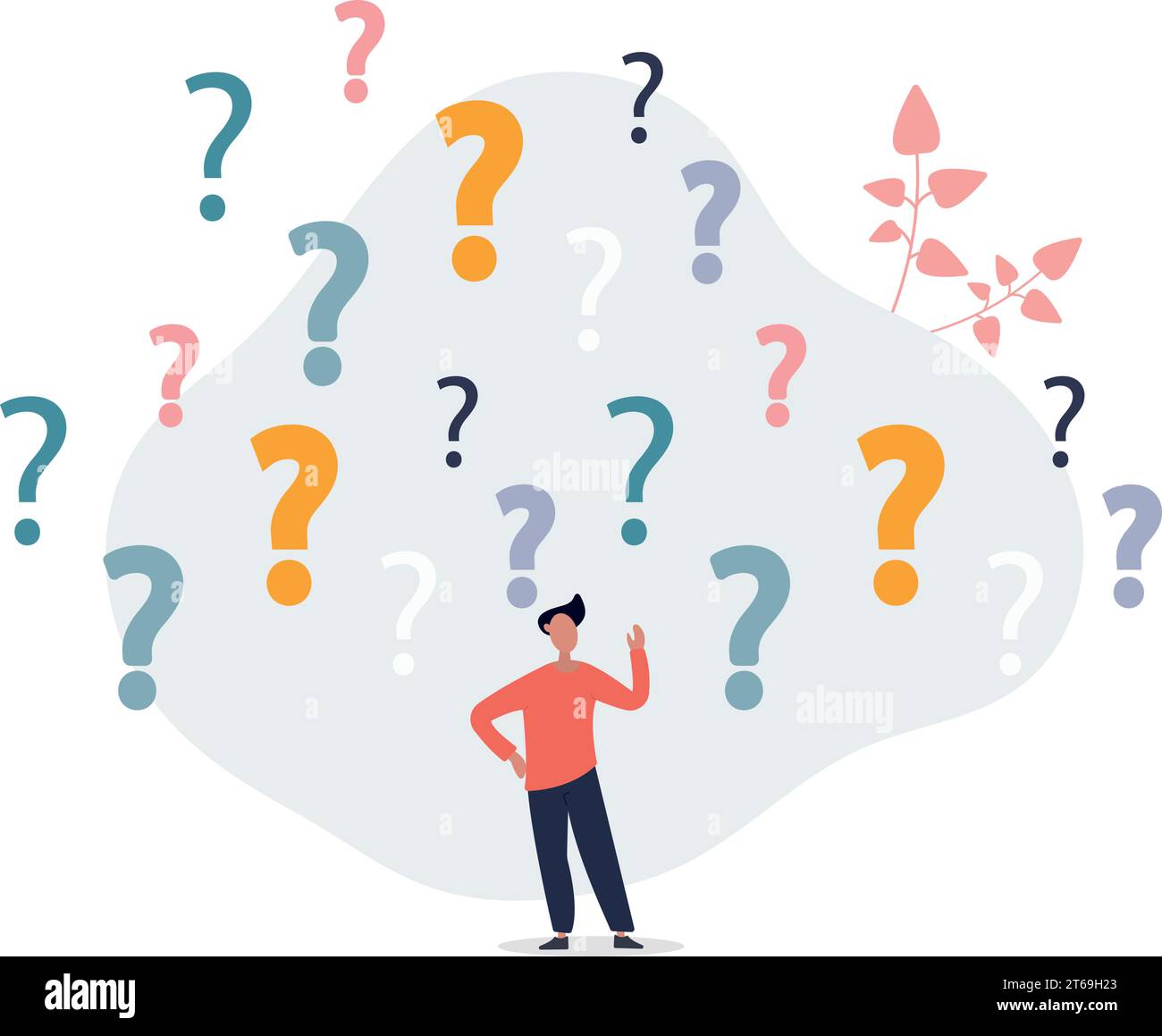 Business decision making doubt about options confusion .Choice about ...