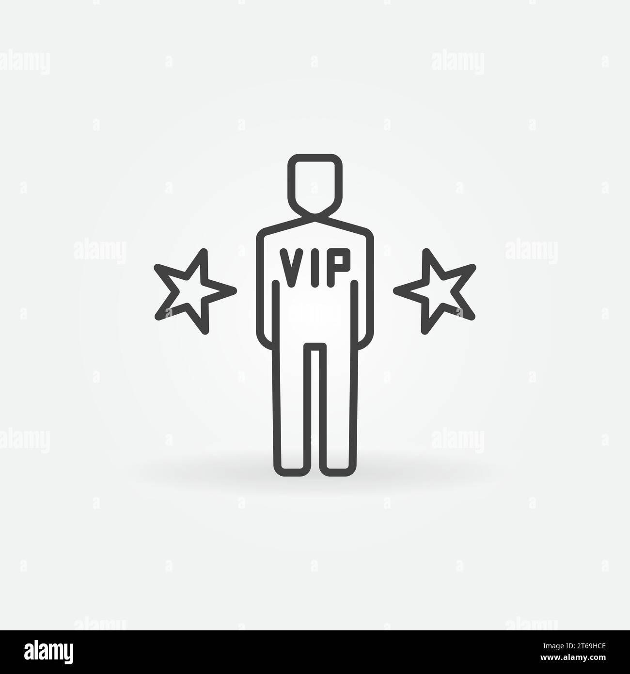 Very Important Person vector outline icon or design element Stock ...
