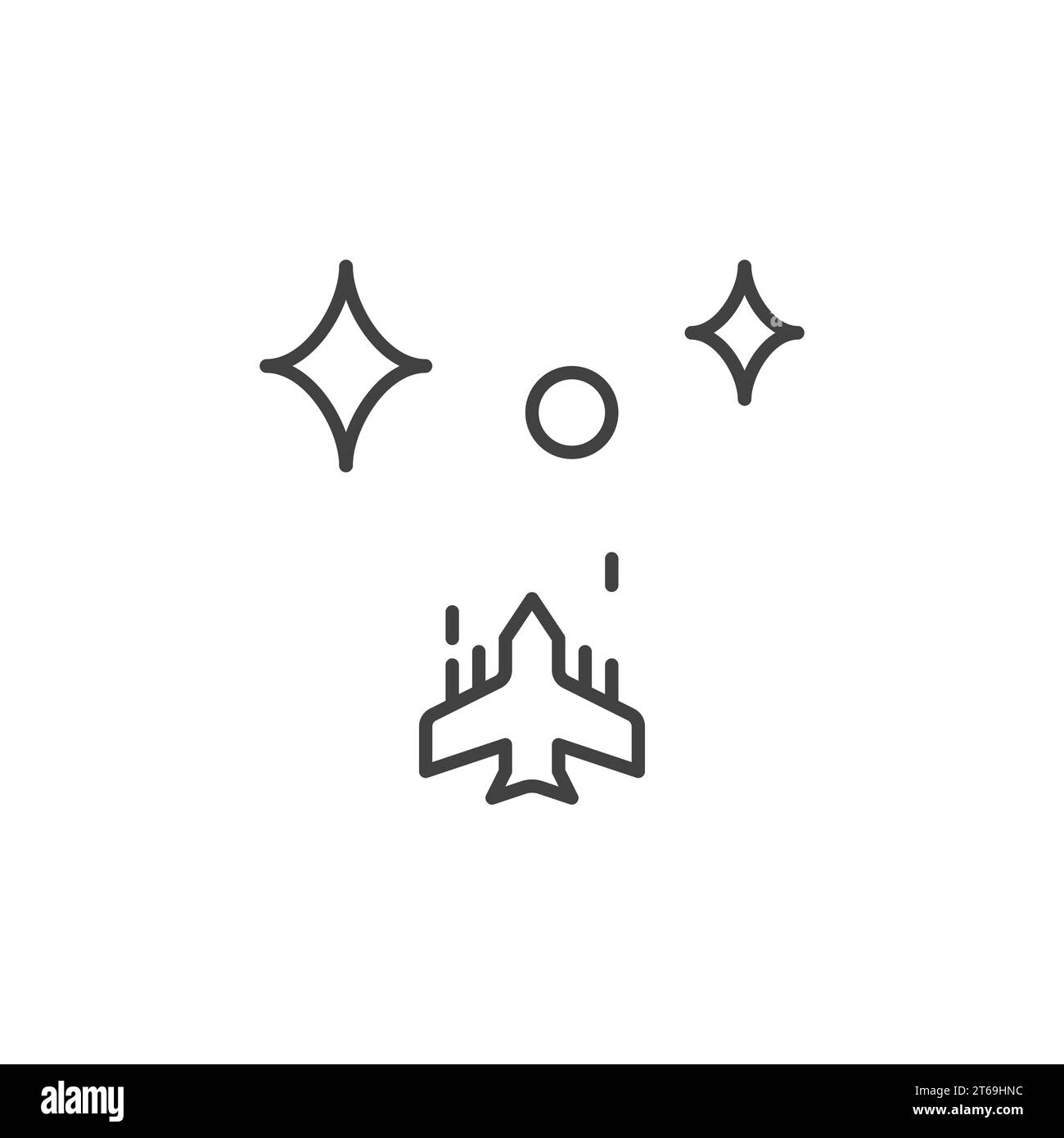 Action Game vector concept icon. Video Game Genre symbol in thin line ...