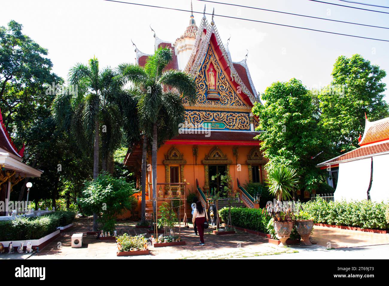 Ancient mandapa pillared hall or antique mantapa pavilion for thai ...