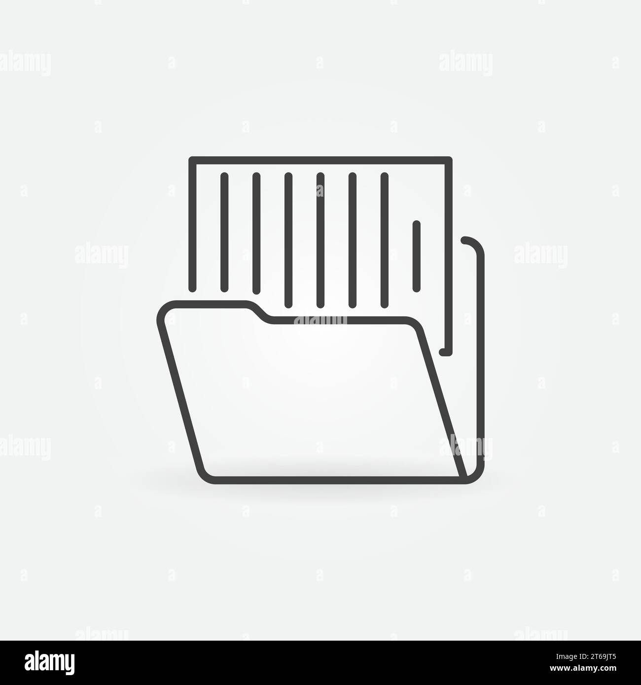 Folder icon outline style hi-res stock photography and images - Alamy