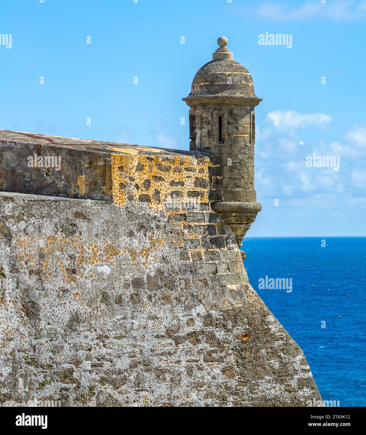 Watch tower sentry post in Castillo San Cristobal along the northern ...