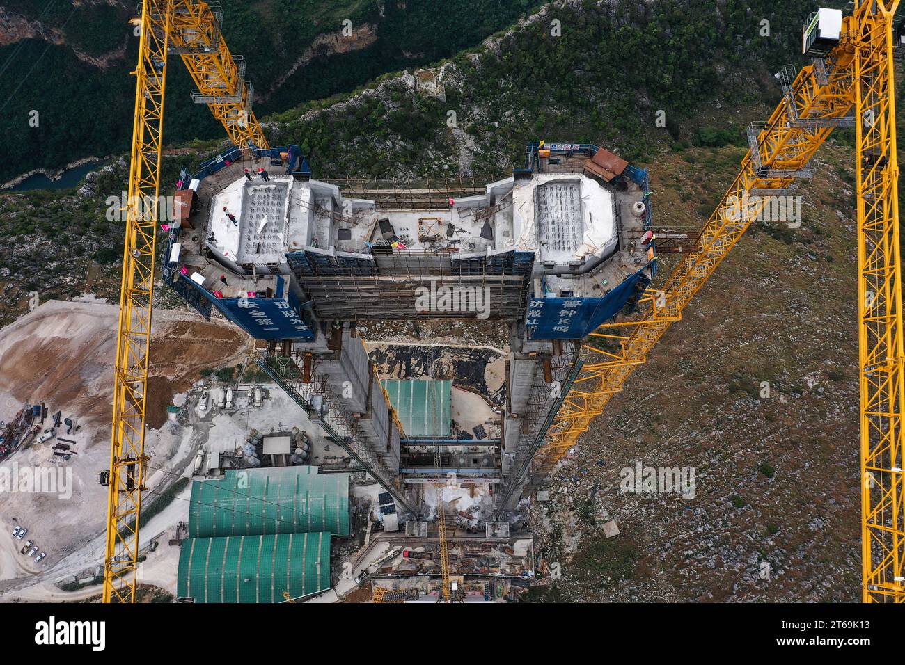 Guanling. 8th Nov, 2023. This aerial photo taken on Nov. 8, 2023 shows ...