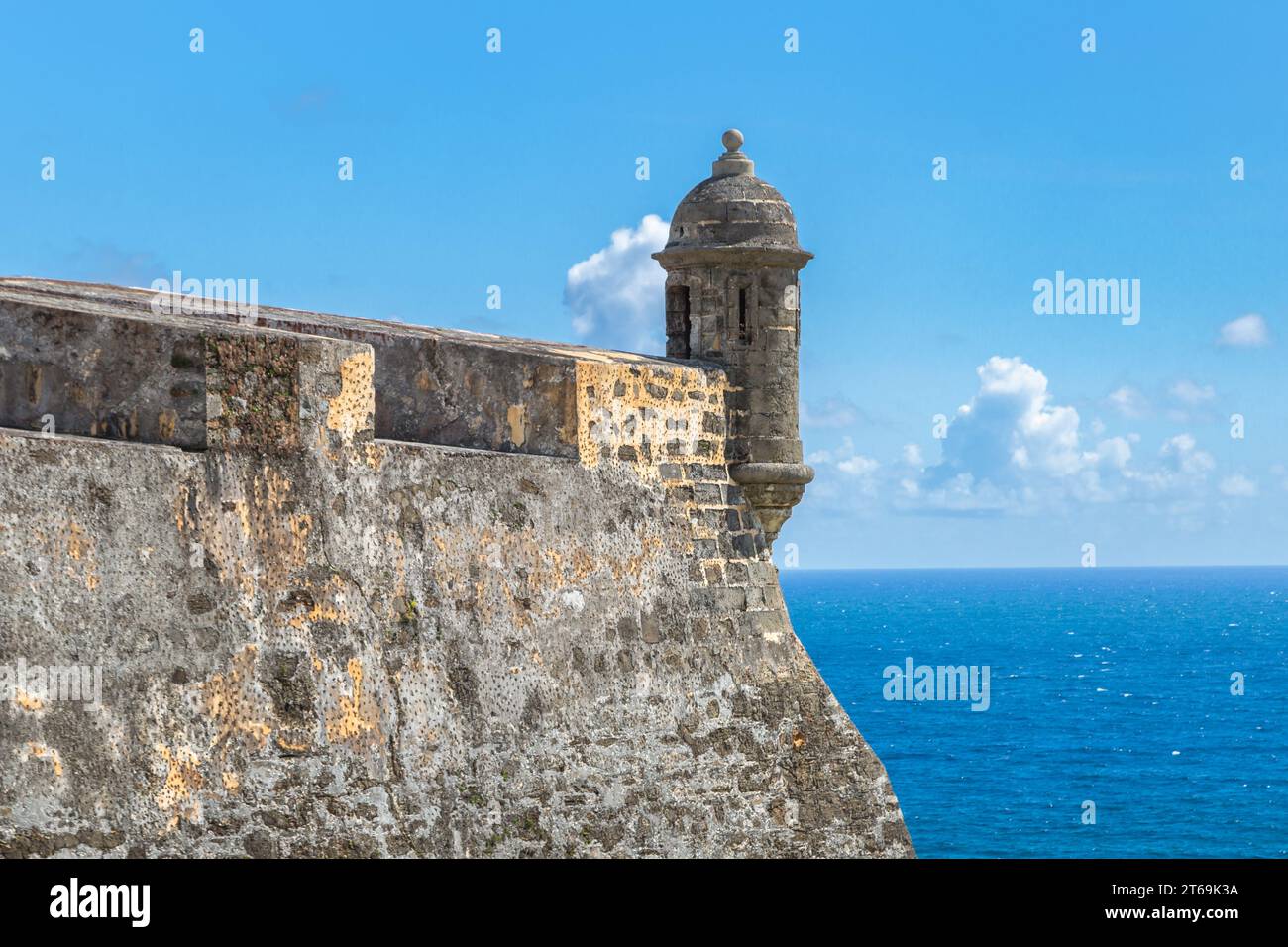 Watch tower sentry post in Castillo San Cristobal along the northern ...