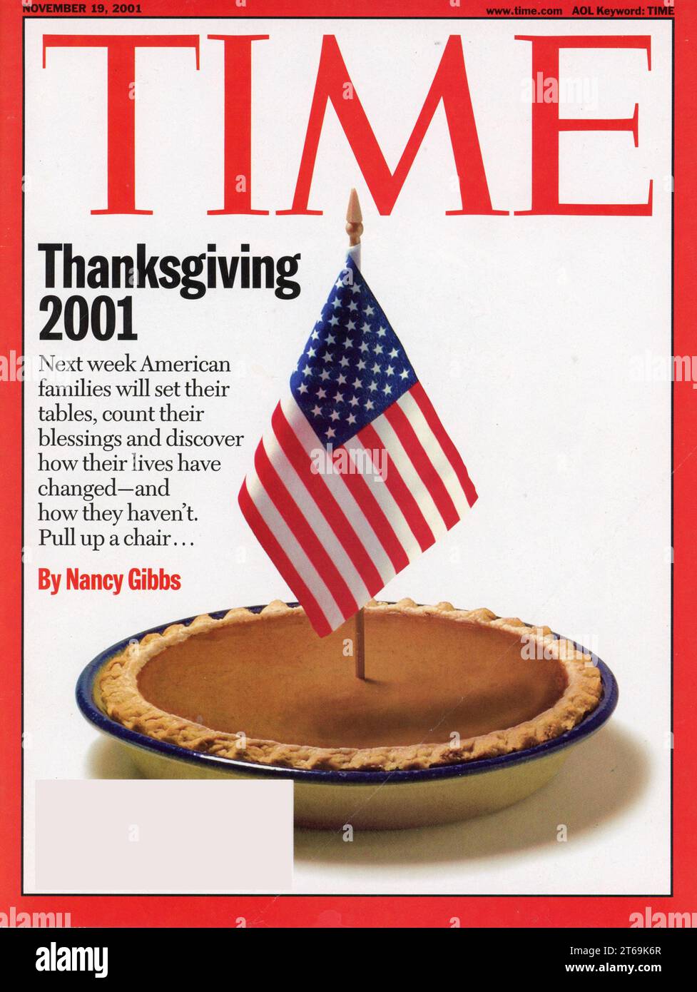 Vintage "Time" Magazine 19 November 2001 issue Cover, USA Stock Photo ...