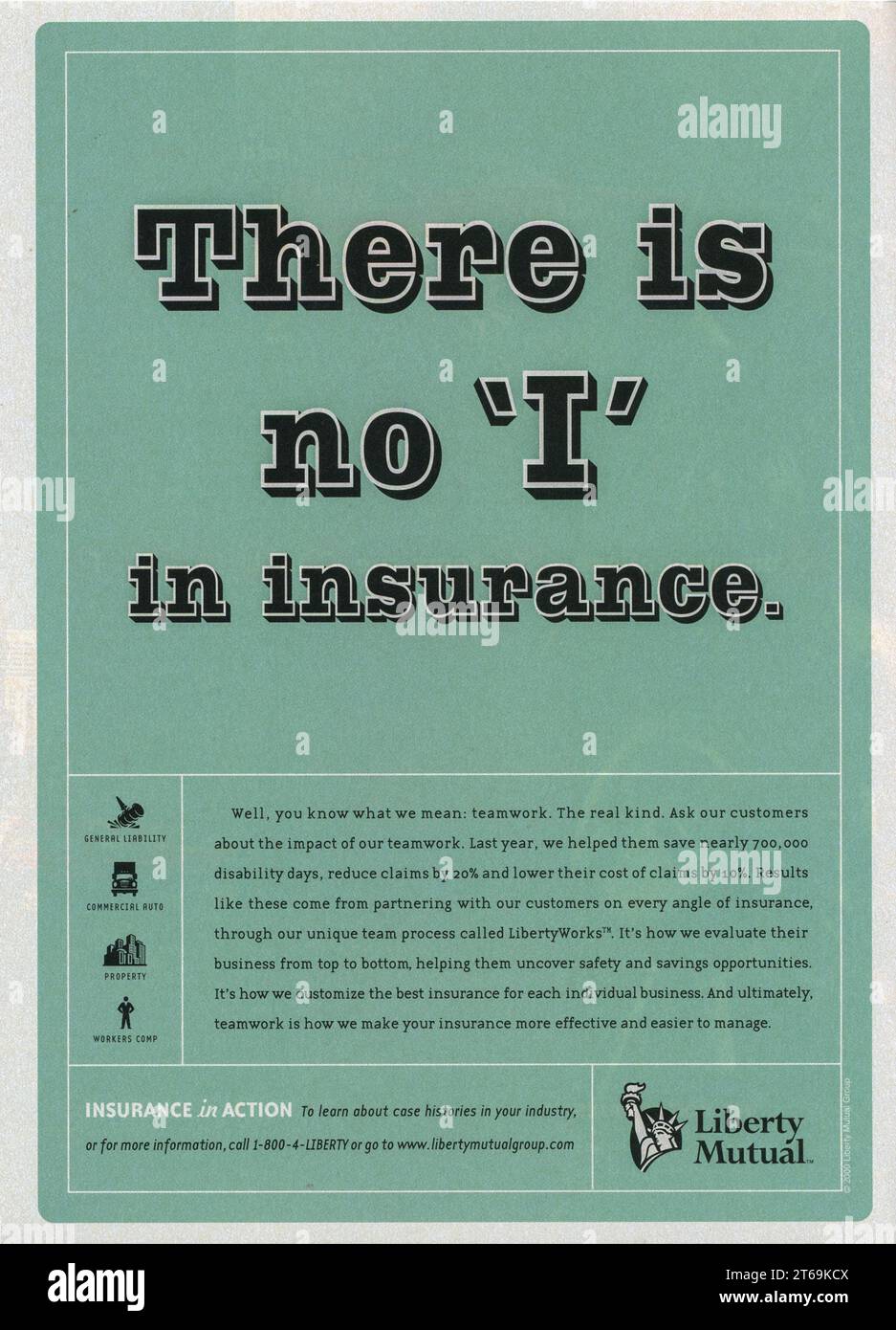 Vintage "Time" Magazine 19 November 2001 issue Advert, USA Stock Photo ...