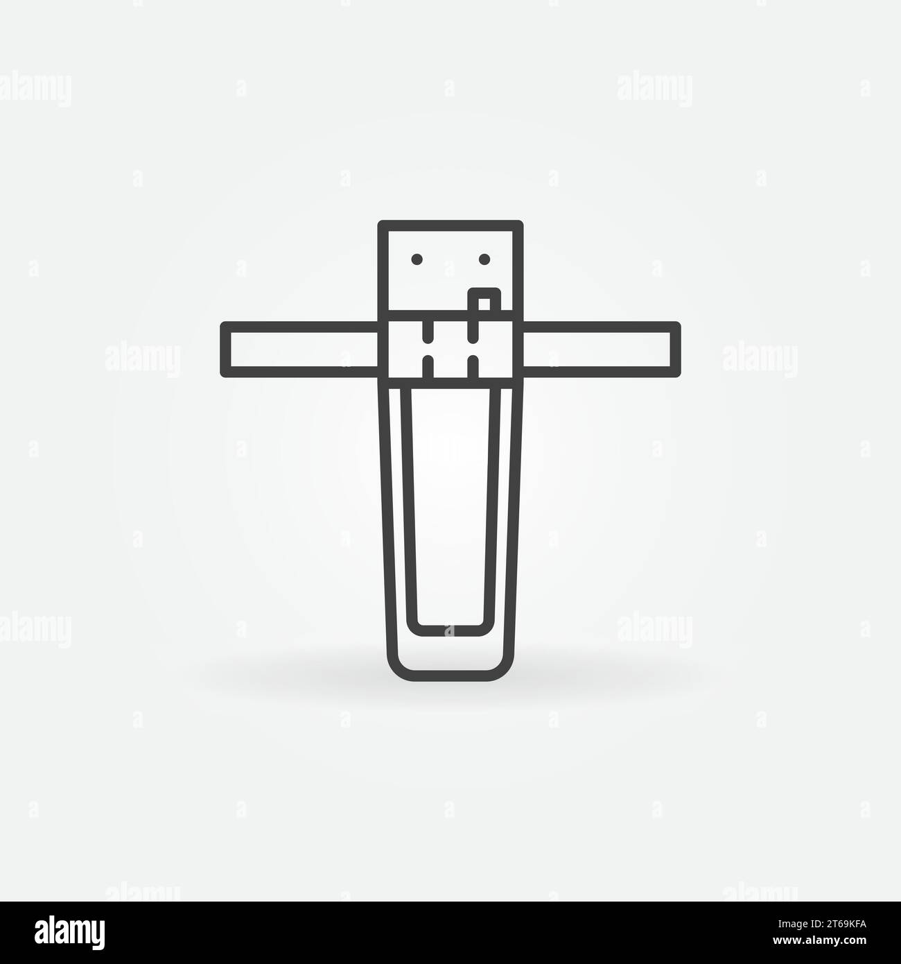 Main Water Filter for Bathroom vector thin line concept icon or design ...