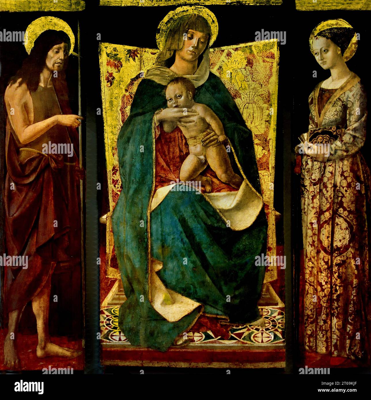 Madonna con Bambino tra San Giovanni Batista et Santa Caterina d ...