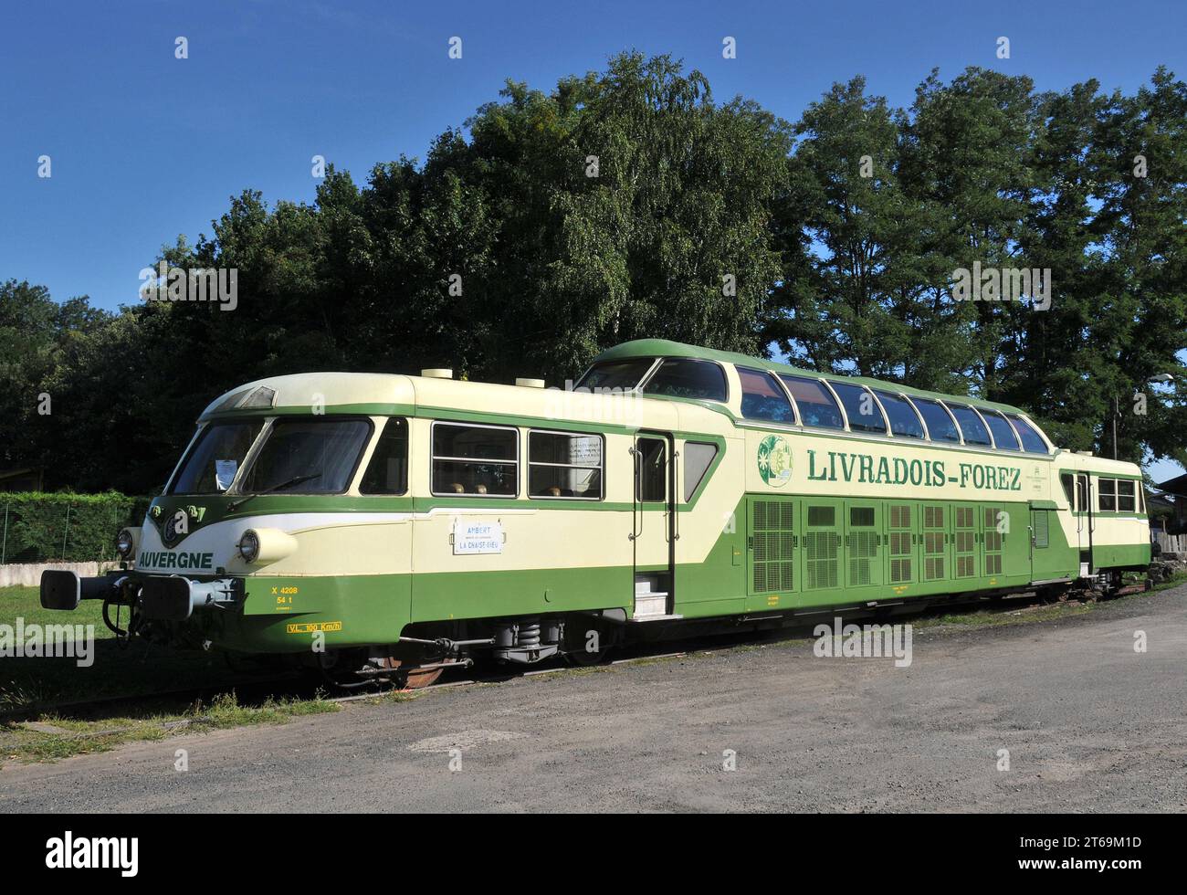 Autorail; touristic train of Livradois-Forez, Ambert, Puy-De-Dôme ...