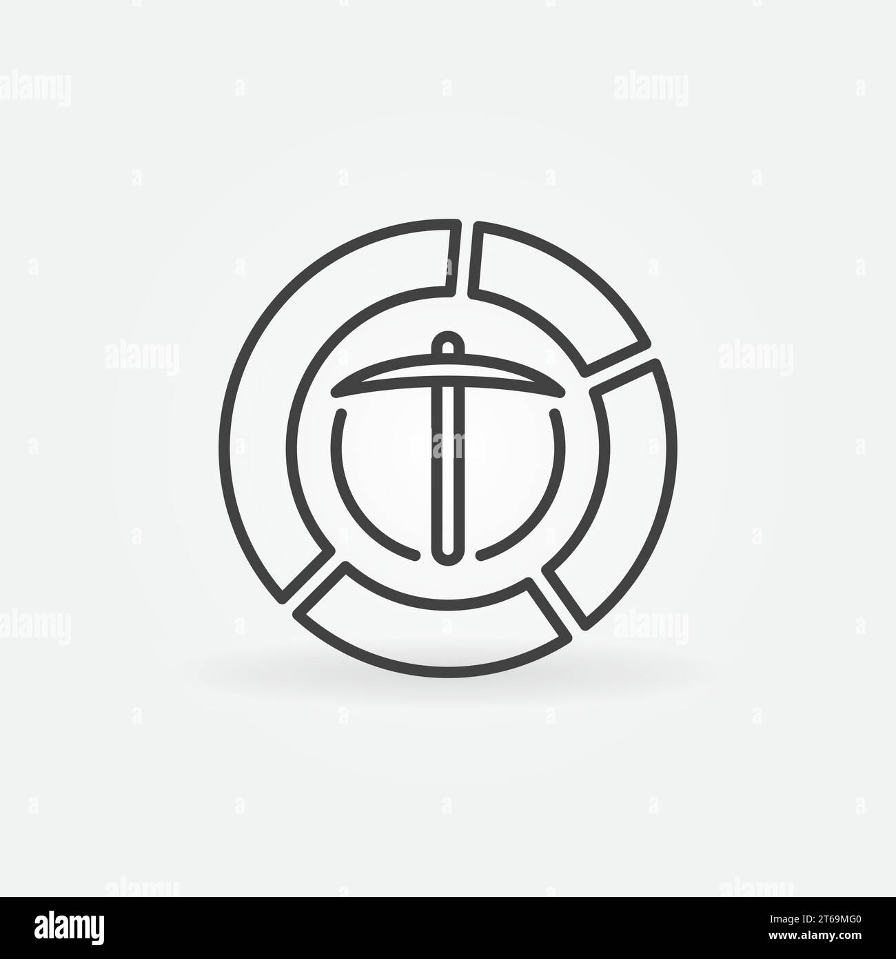 Data Mining Pie Chart linear vector concept icon or logo element Stock Vector Image & Art - Alamy