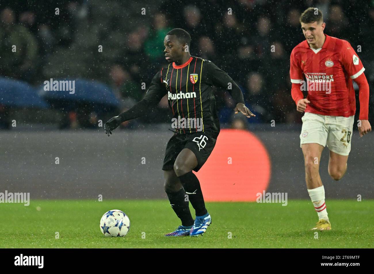 Eindhoven, Netherlands. 08th Nov, 2023. Nampalys Mendy (26) of RC Lens ...