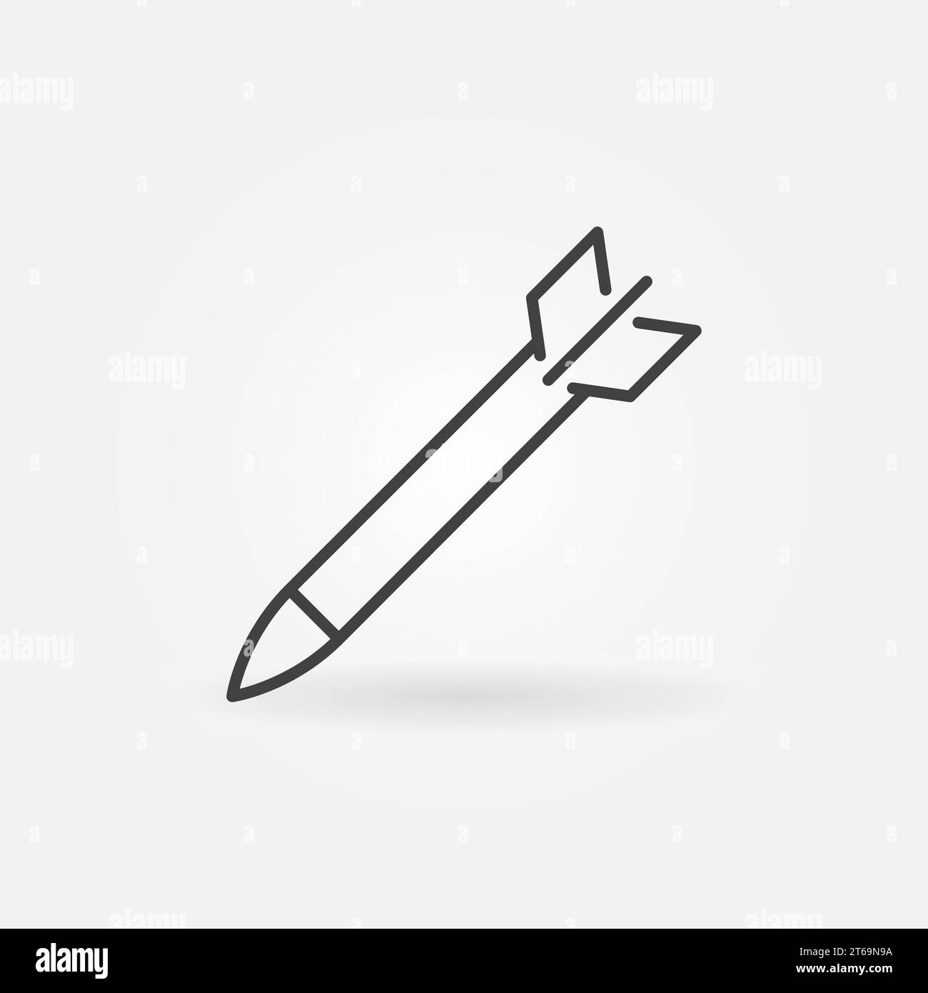 Airstrike outline vector concept icon or design element Stock Vector ...