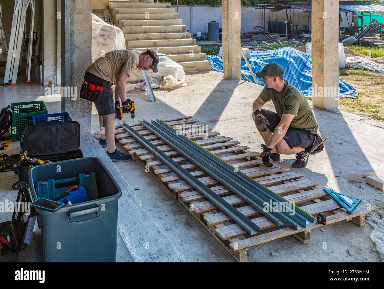 Metal studs hi-res stock photography and images - Alamy