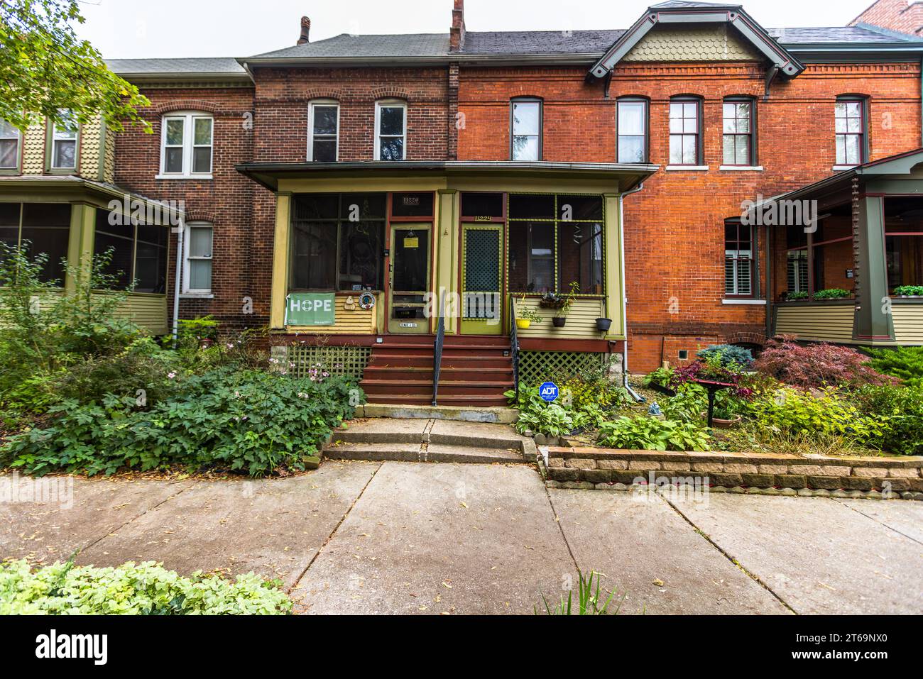 Houses in the historic Pullman district. Today, people of different ...