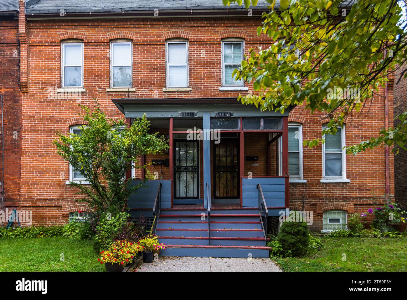 Residential building in the historic Pullman district made of the ...