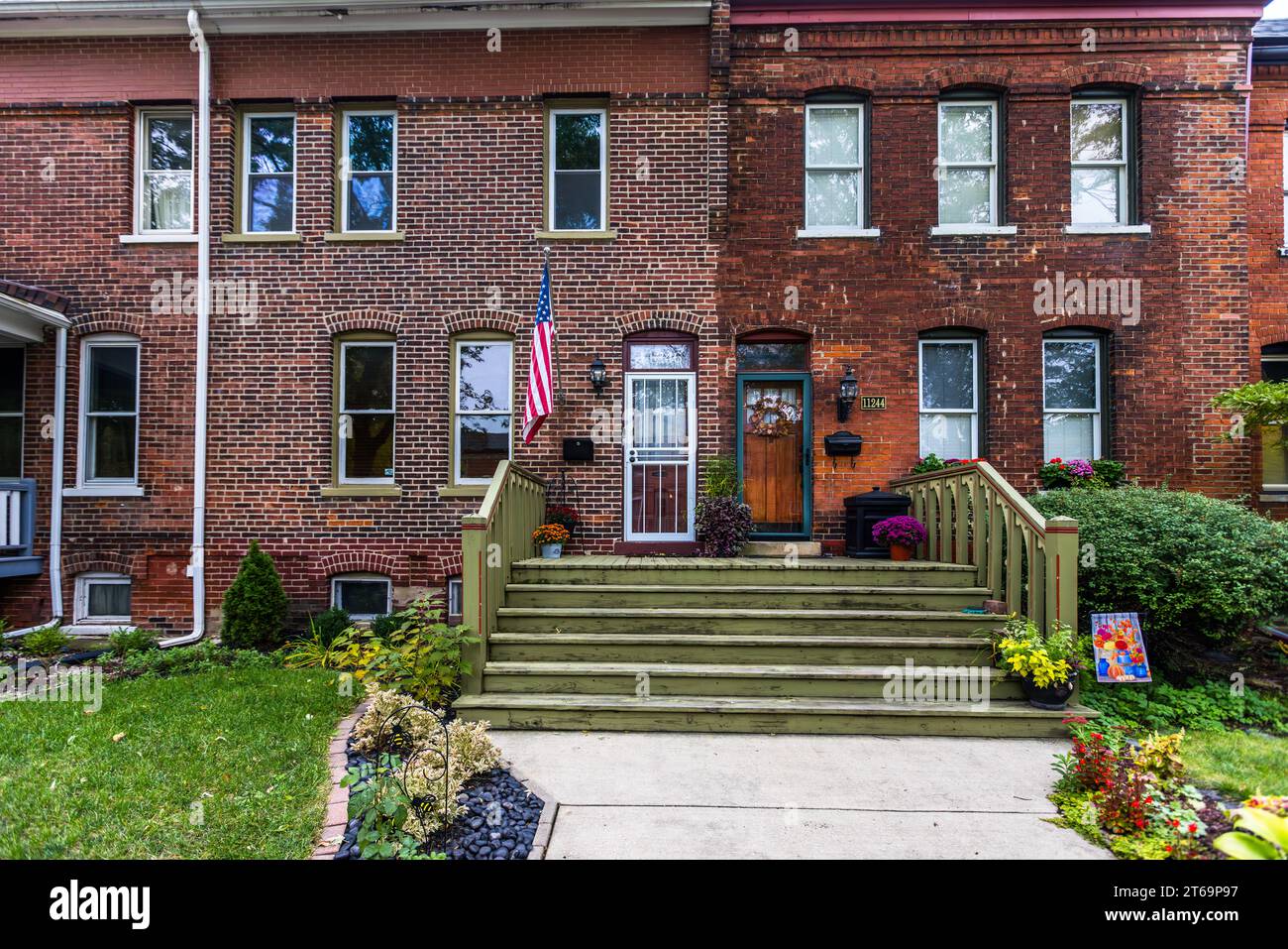 Houses in Pullman's historic district, here with original wooden ...