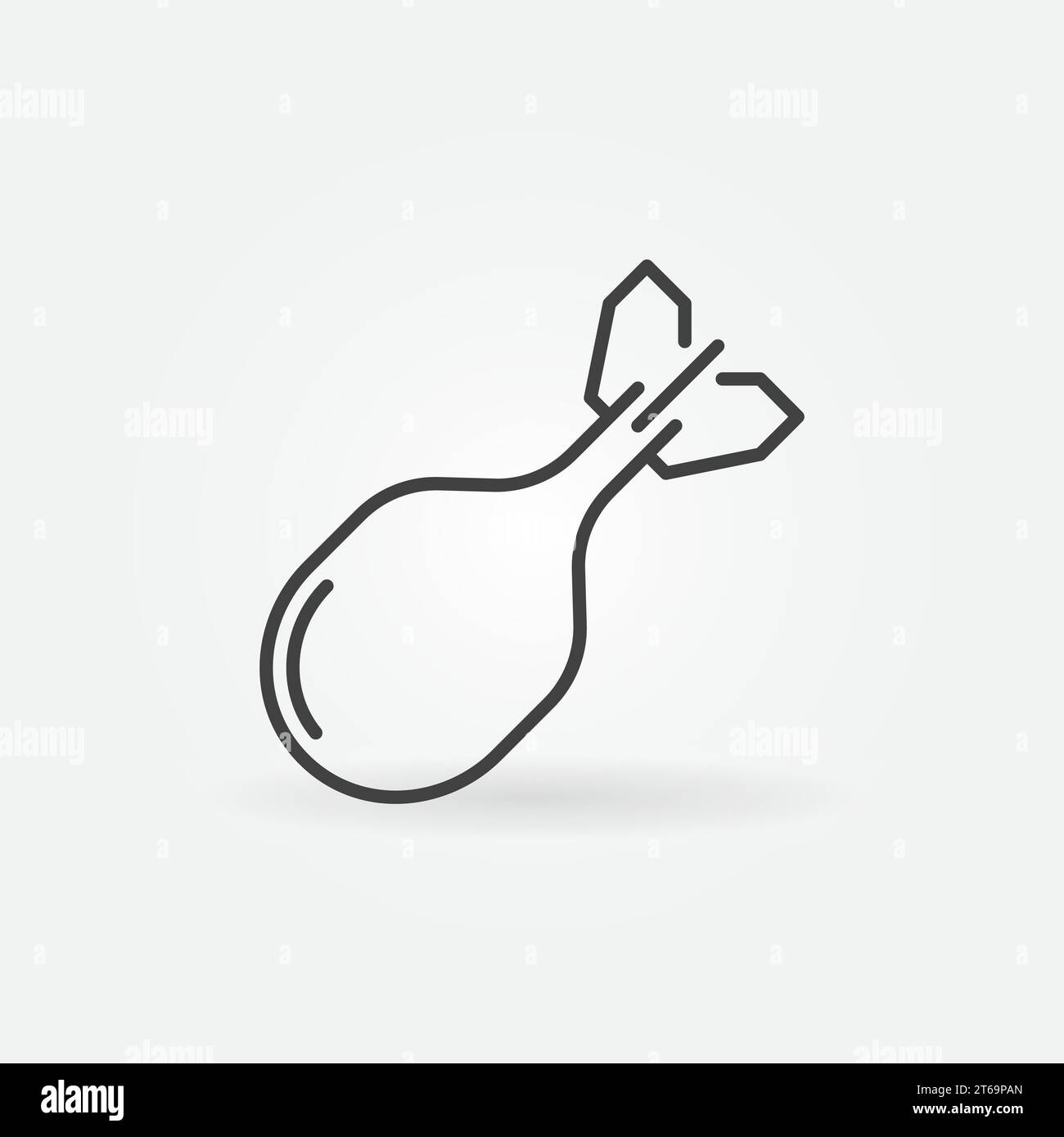 Aerial Bomb vector concept outline minimal icon or design element Stock ...