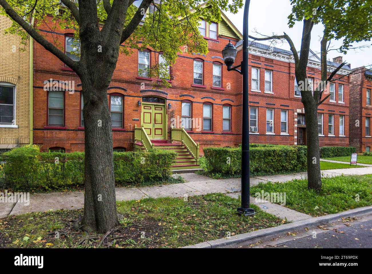 Houses in the historic Pullman district. Today, people of different ...