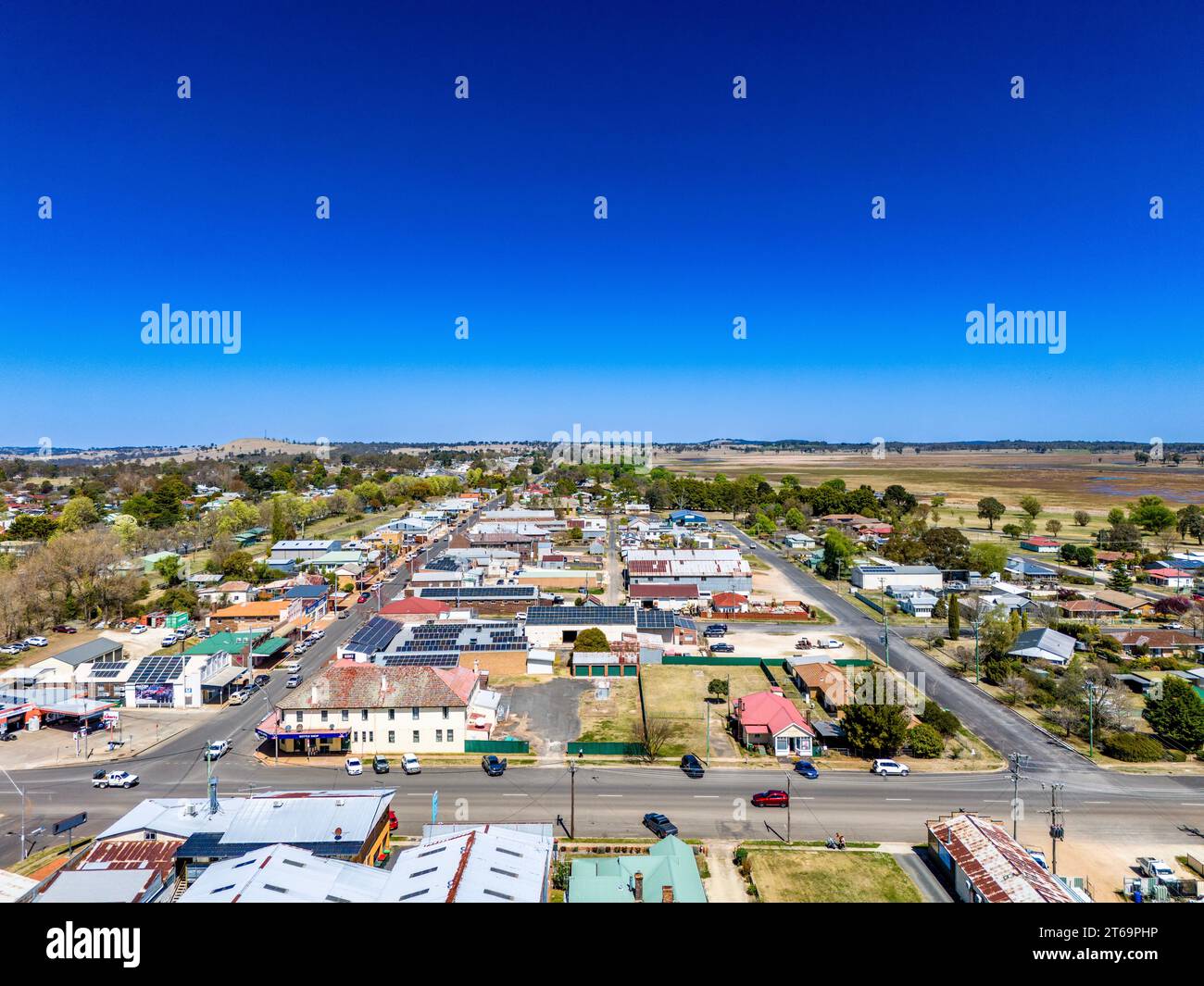 An aerial view of Guyra, New South Wales, Australia Stock Photo - Alamy