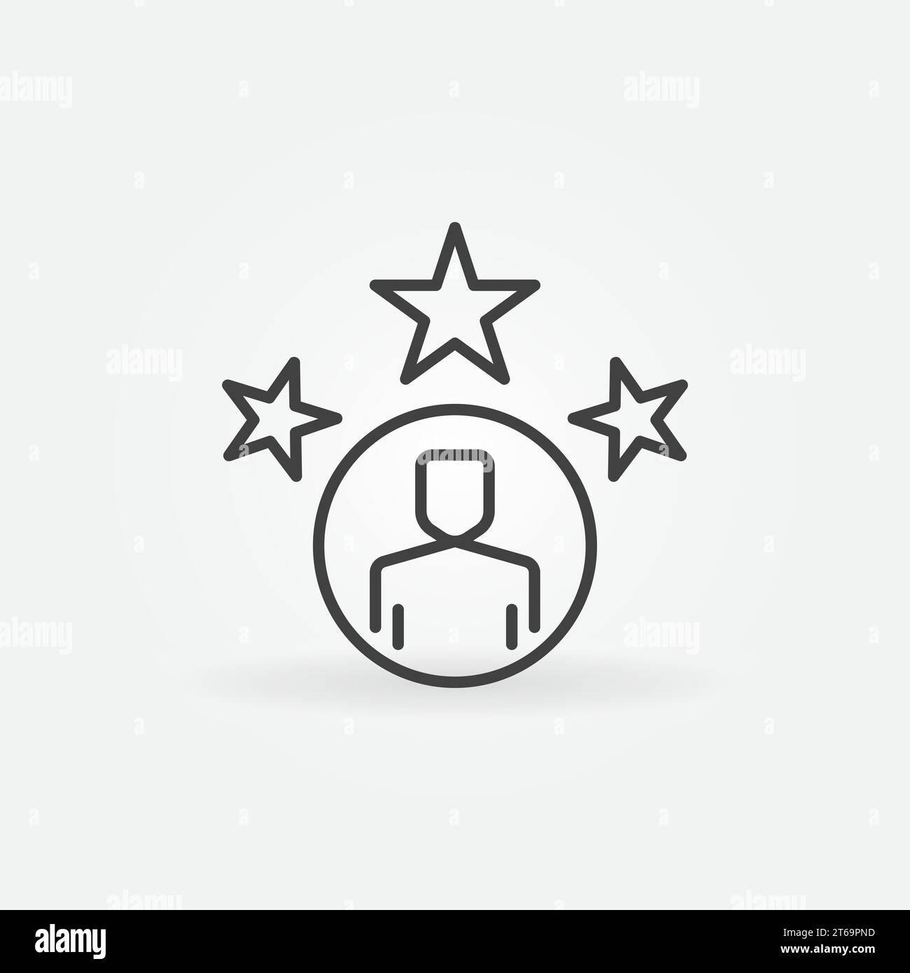 Very Important Person Outline Icon Vector Vip Concept Linear Symbol