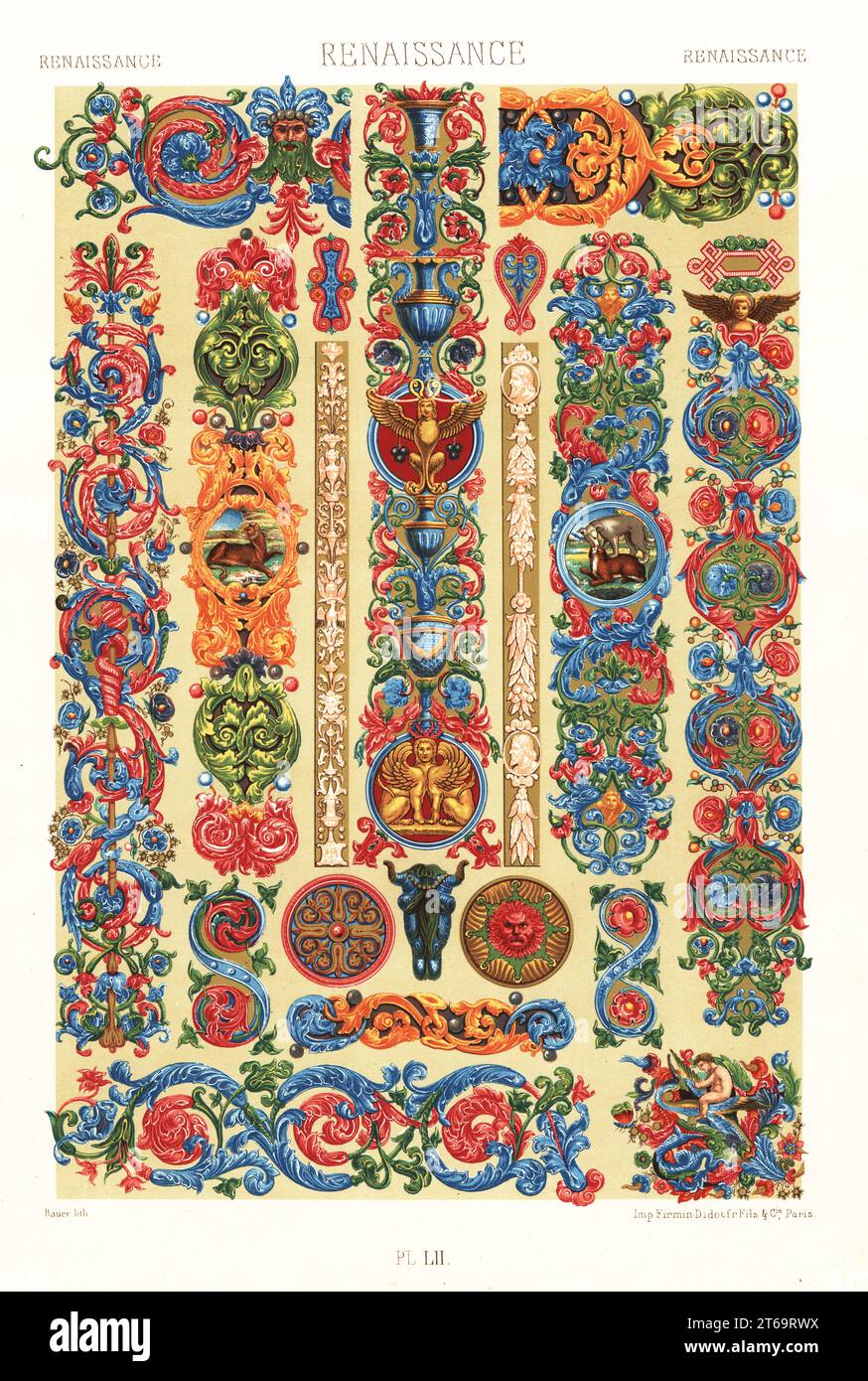 Renaissance art: miniature paintings on manuscript, late 15th century ...