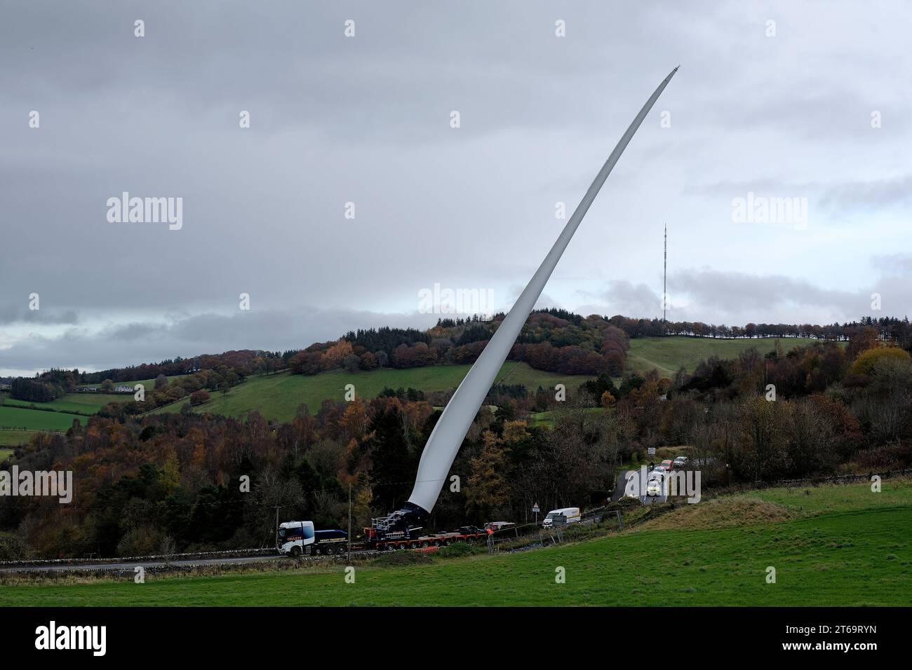 The solitary blade, No 2 of 21, approaches Selkirk and the junction of ...
