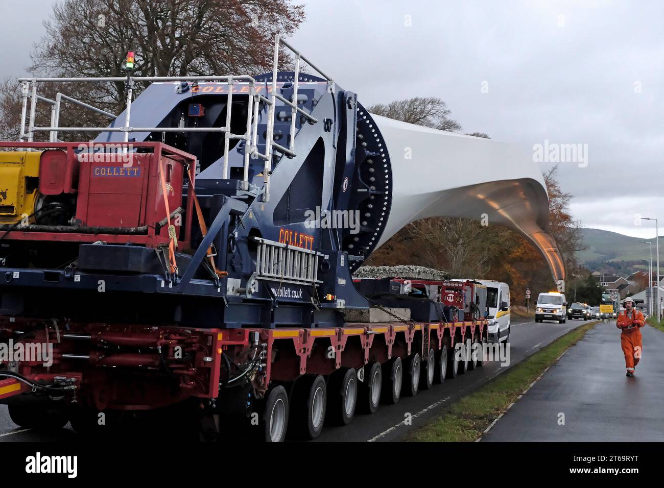 Collett Heavy Transport provided the transport service, a workman, seen ...
