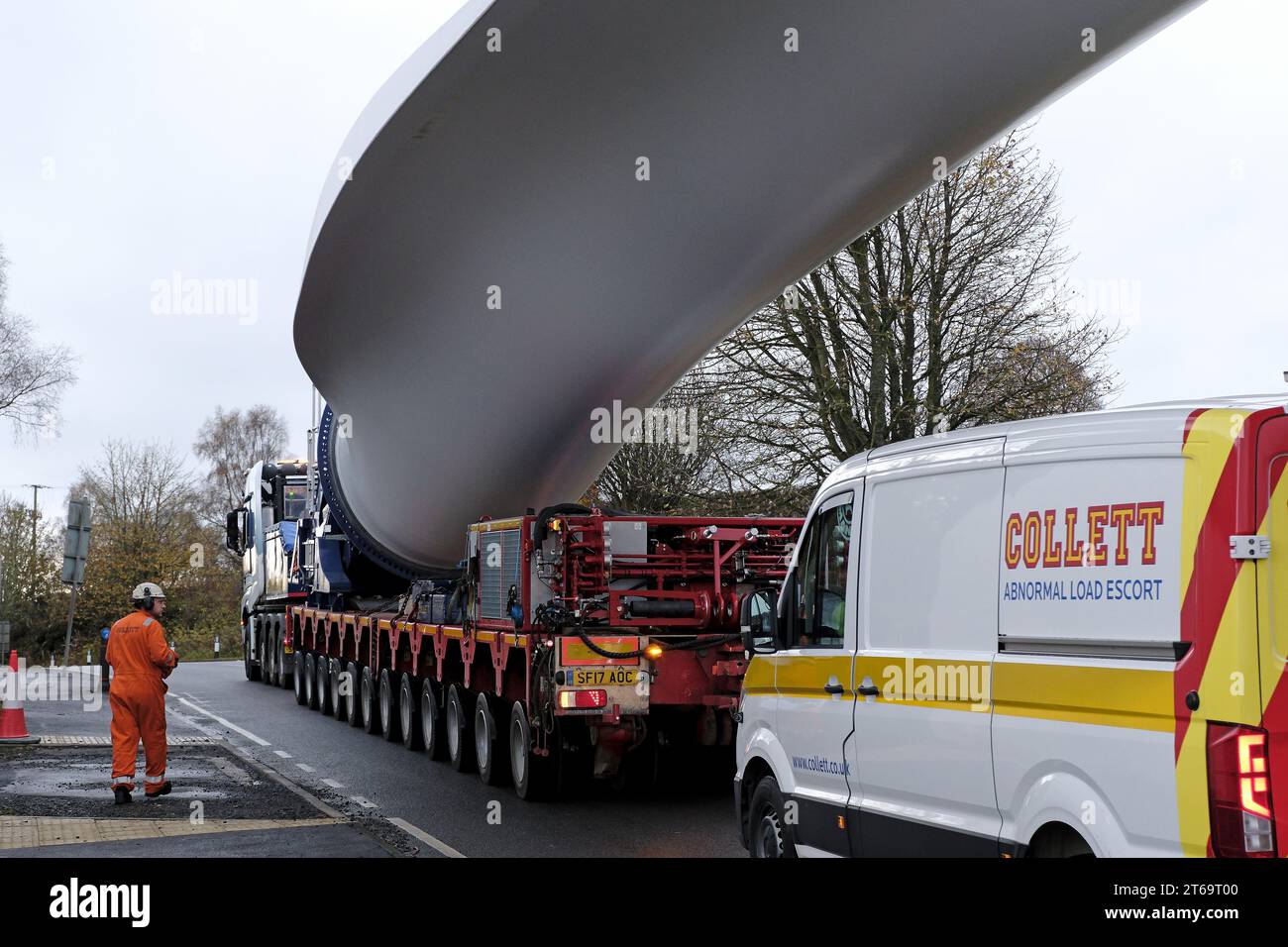 Collett Heavy Transport provided the transport service, a workman, seen ...