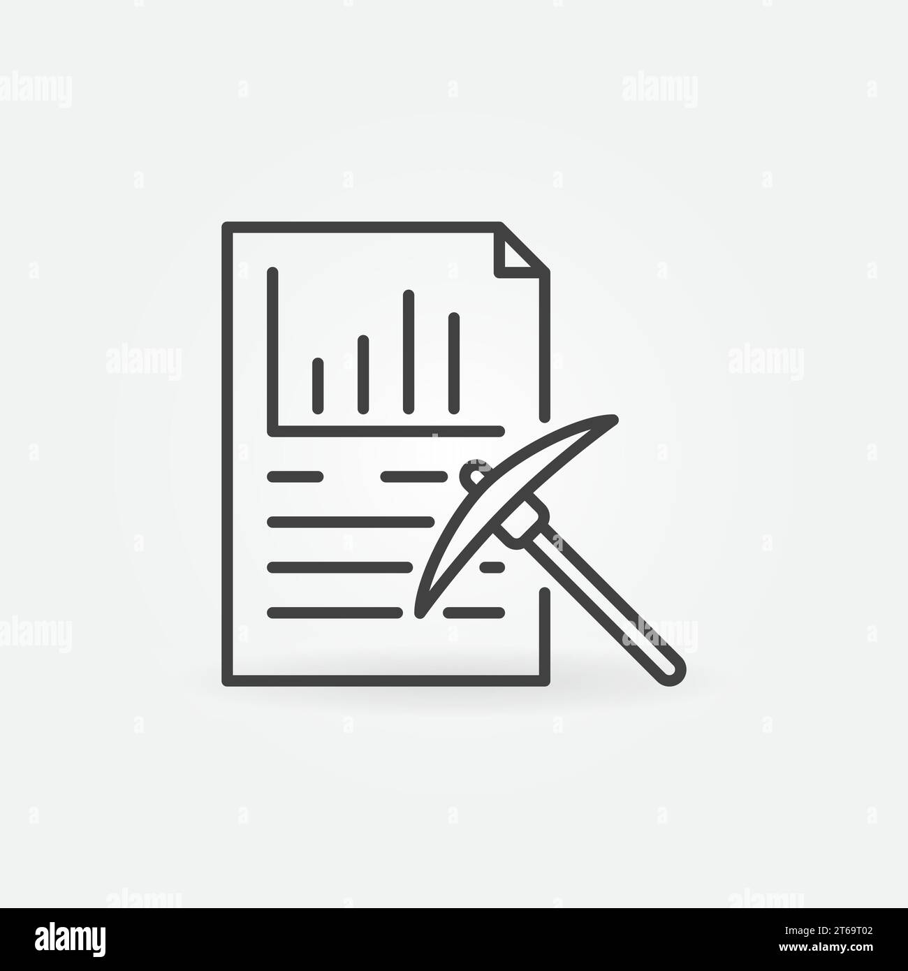Data Mining vector concept icon or symbol in thin line style Stock Vector Image & Art - Alamy
