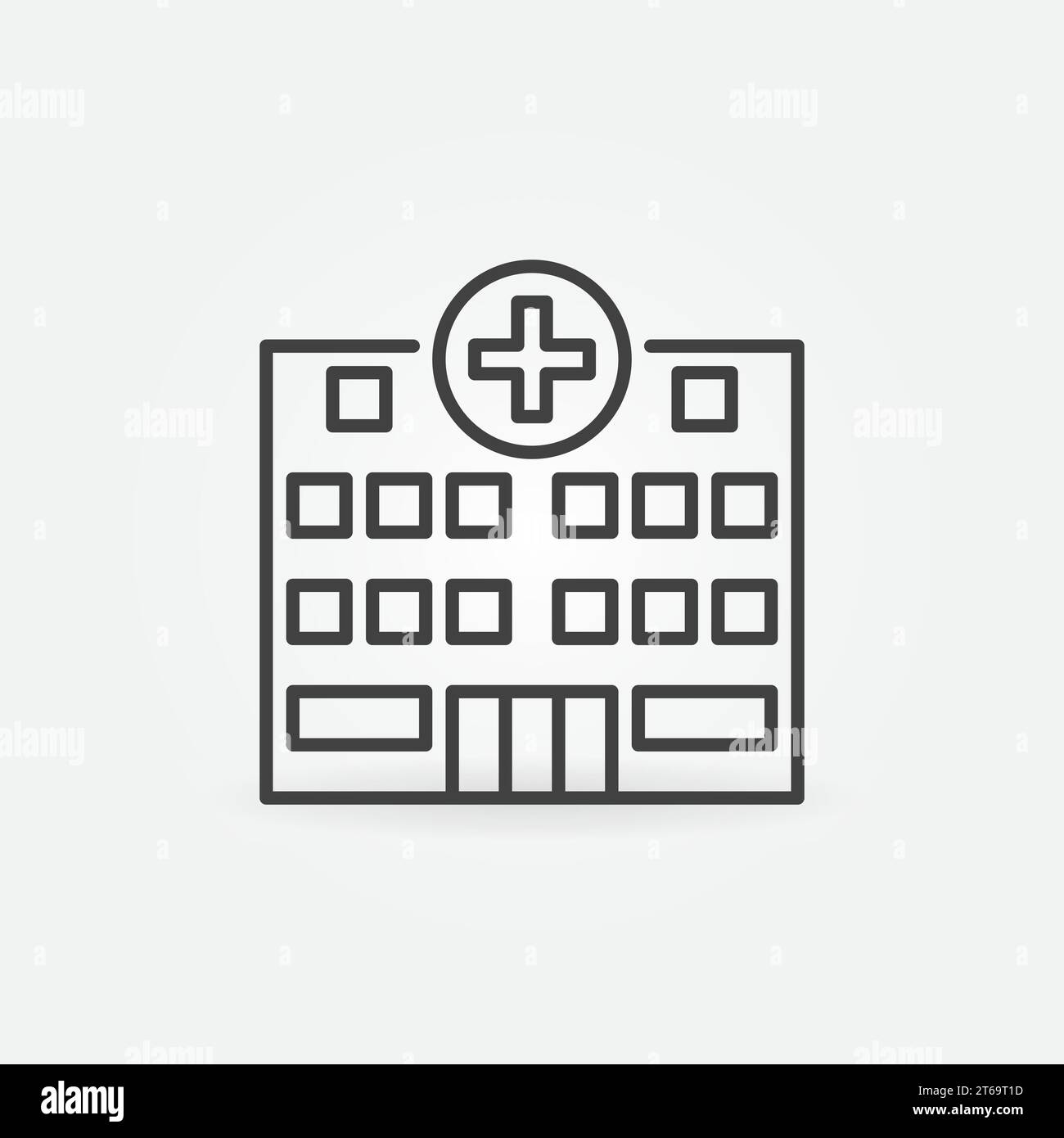 Hospital vector Medical Building concept icon or symbol in thin line ...