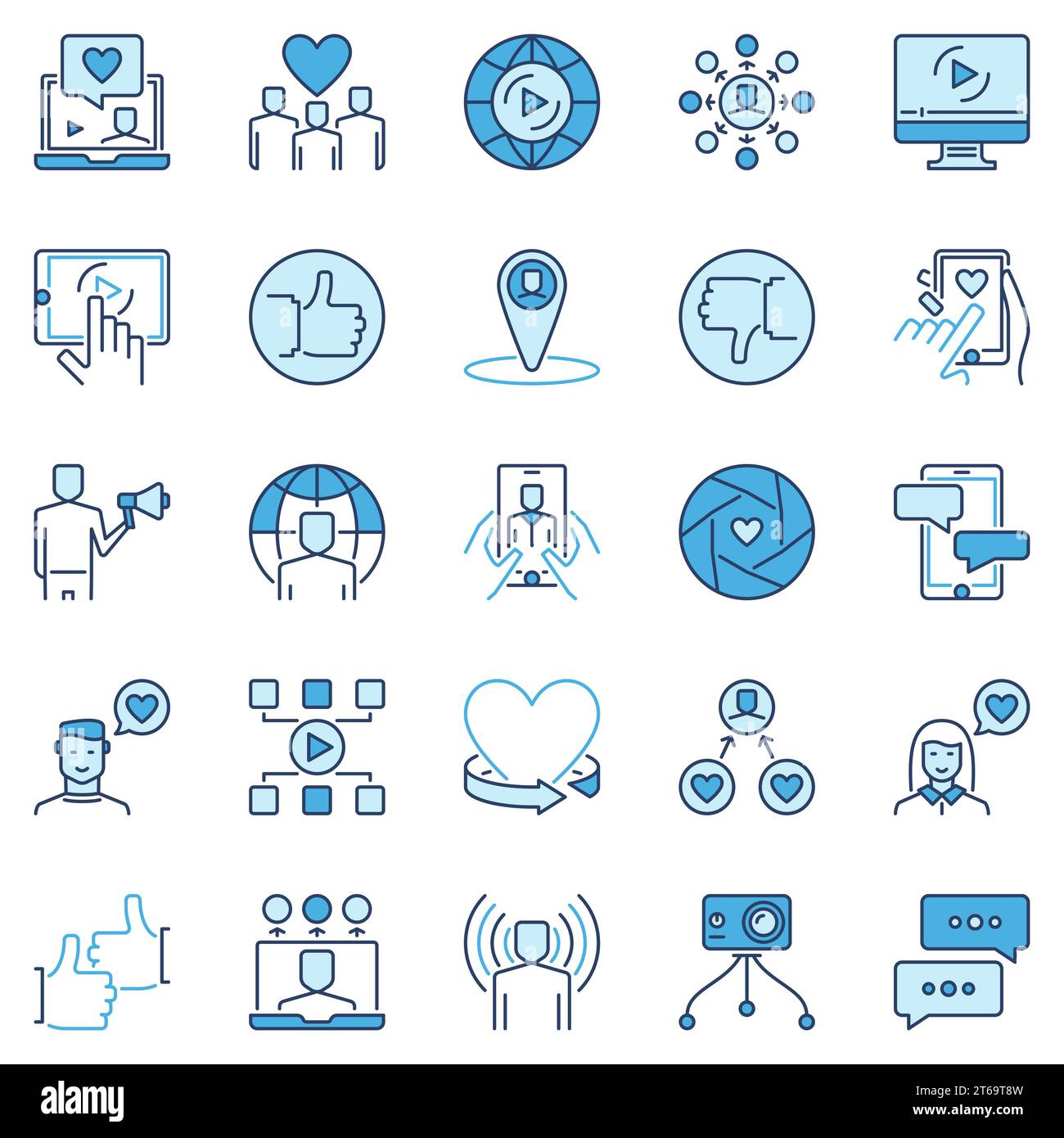 Vloger vector vectors hi-res stock photography and images - Alamy