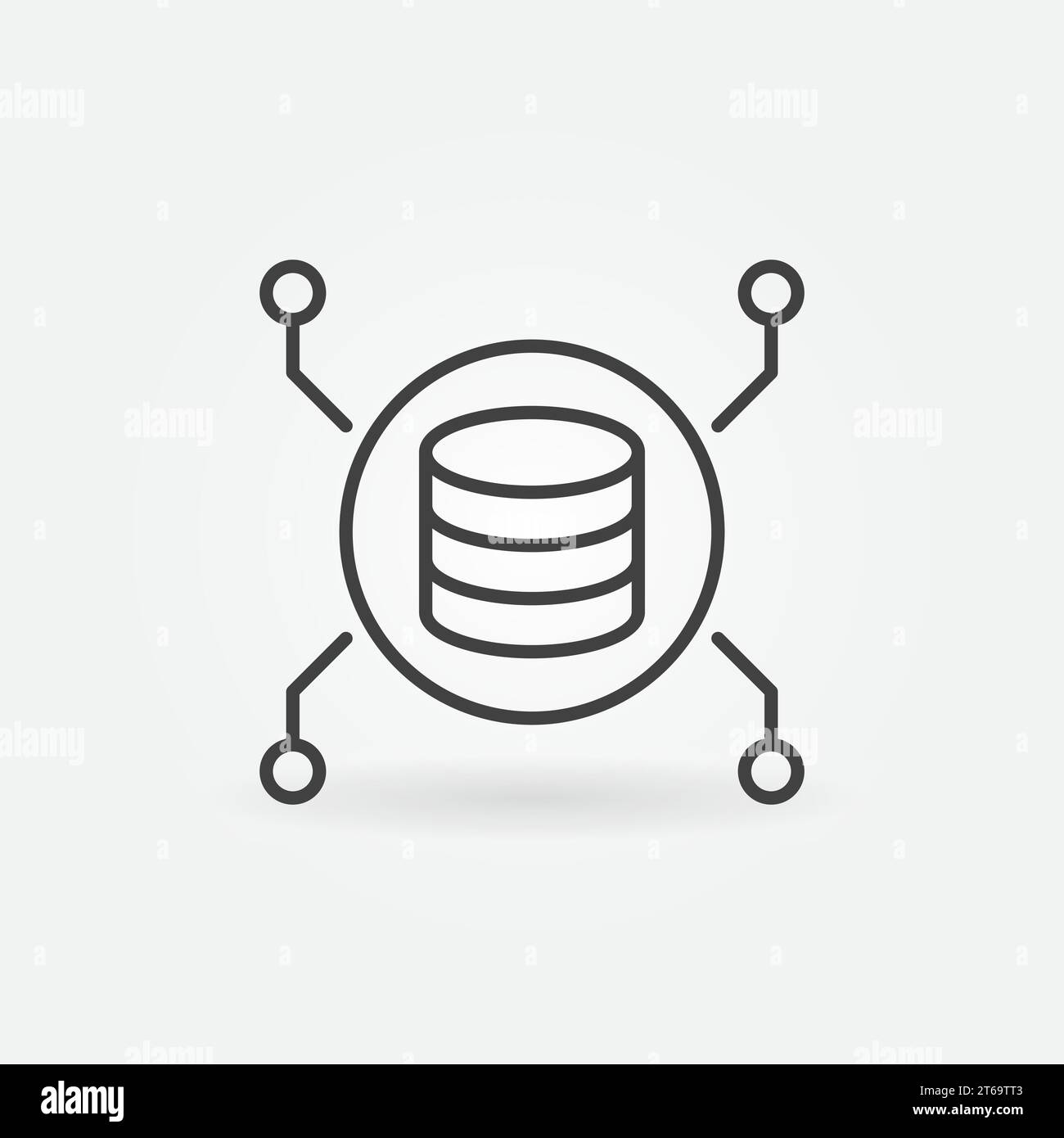 Data Mining Technology linear vector concept icon or logo element Stock ...