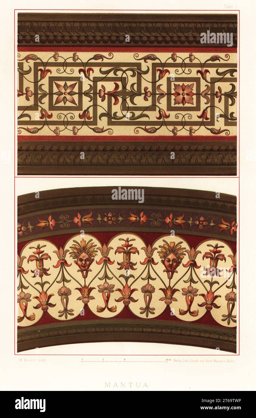 Frieze painted by Giulio Romano in the marble hall, Ducal Palace ...