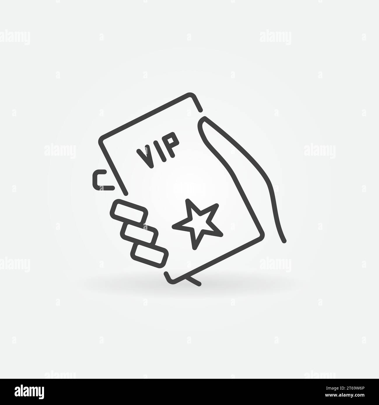 Hand holding vip member card Stock Vector Images - Alamy