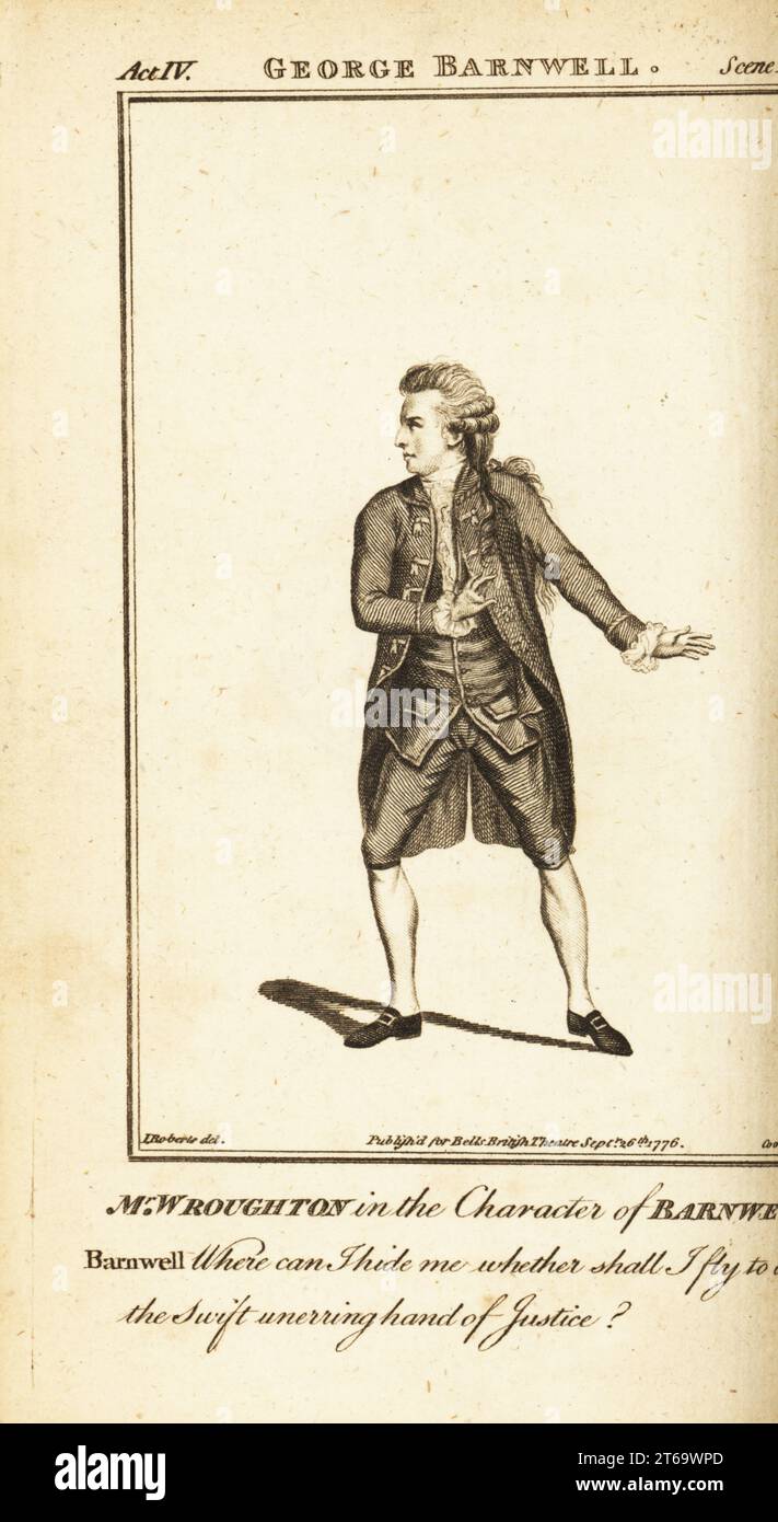Mr. Richard Wroughton in the character of Barnwell in George Lillos ...