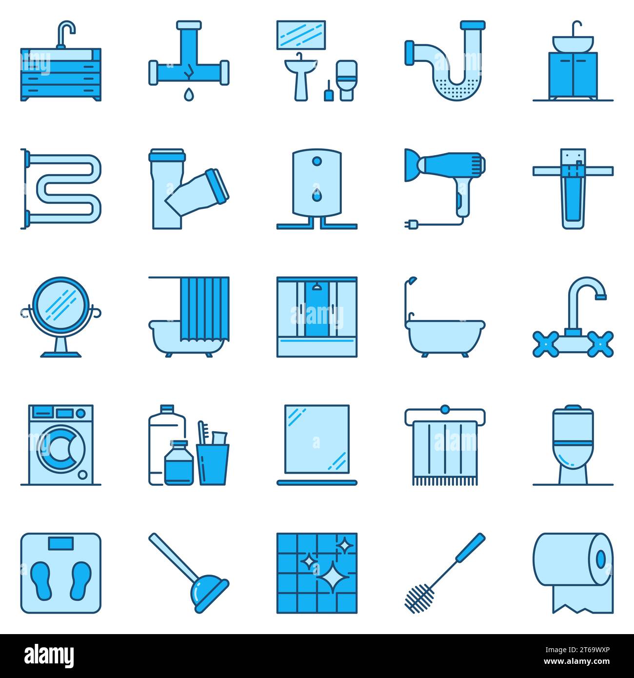 Leak water main Stock Vector Images - Alamy