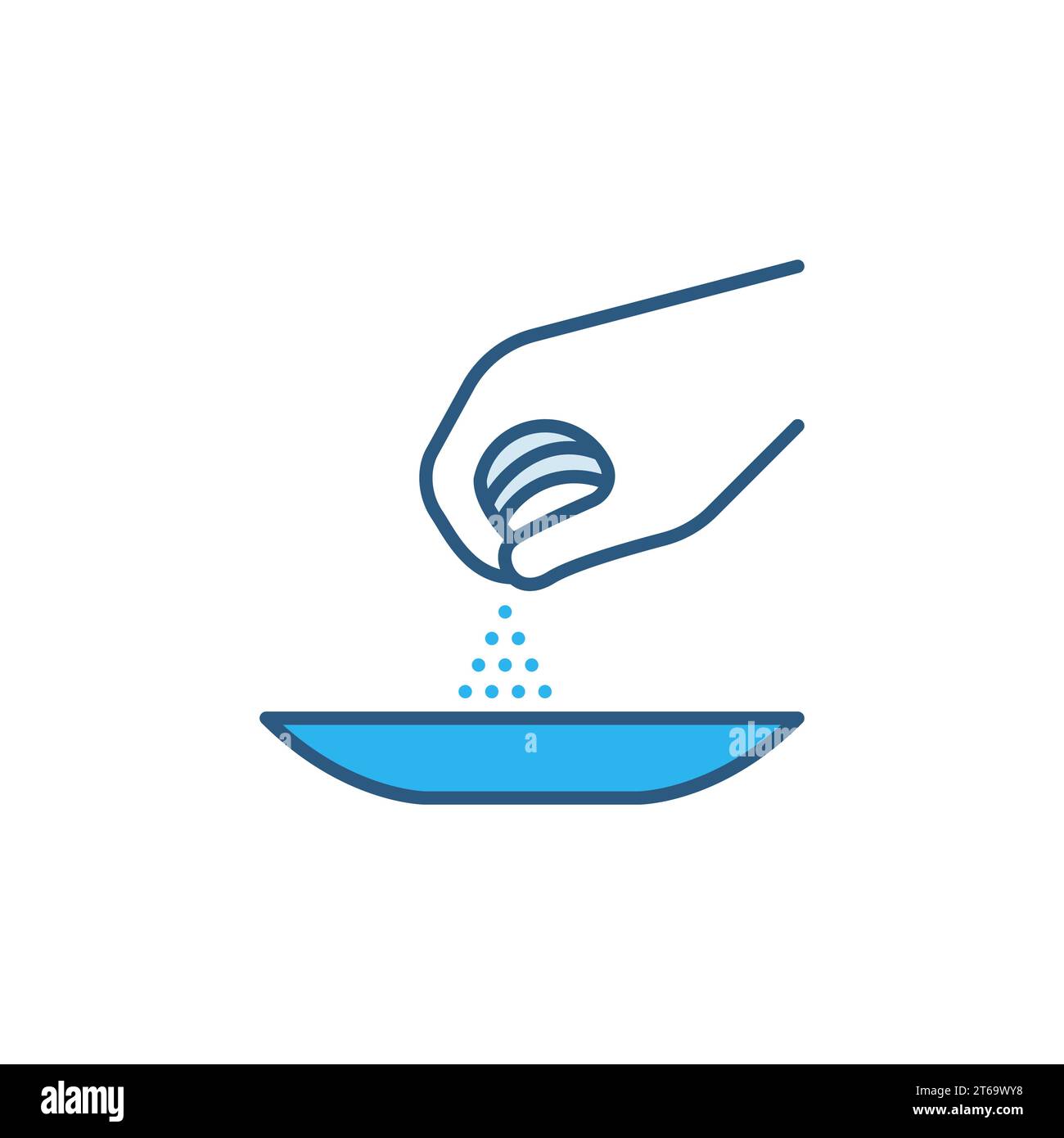 Sprinkle salt plate Stock Vector Images - Alamy