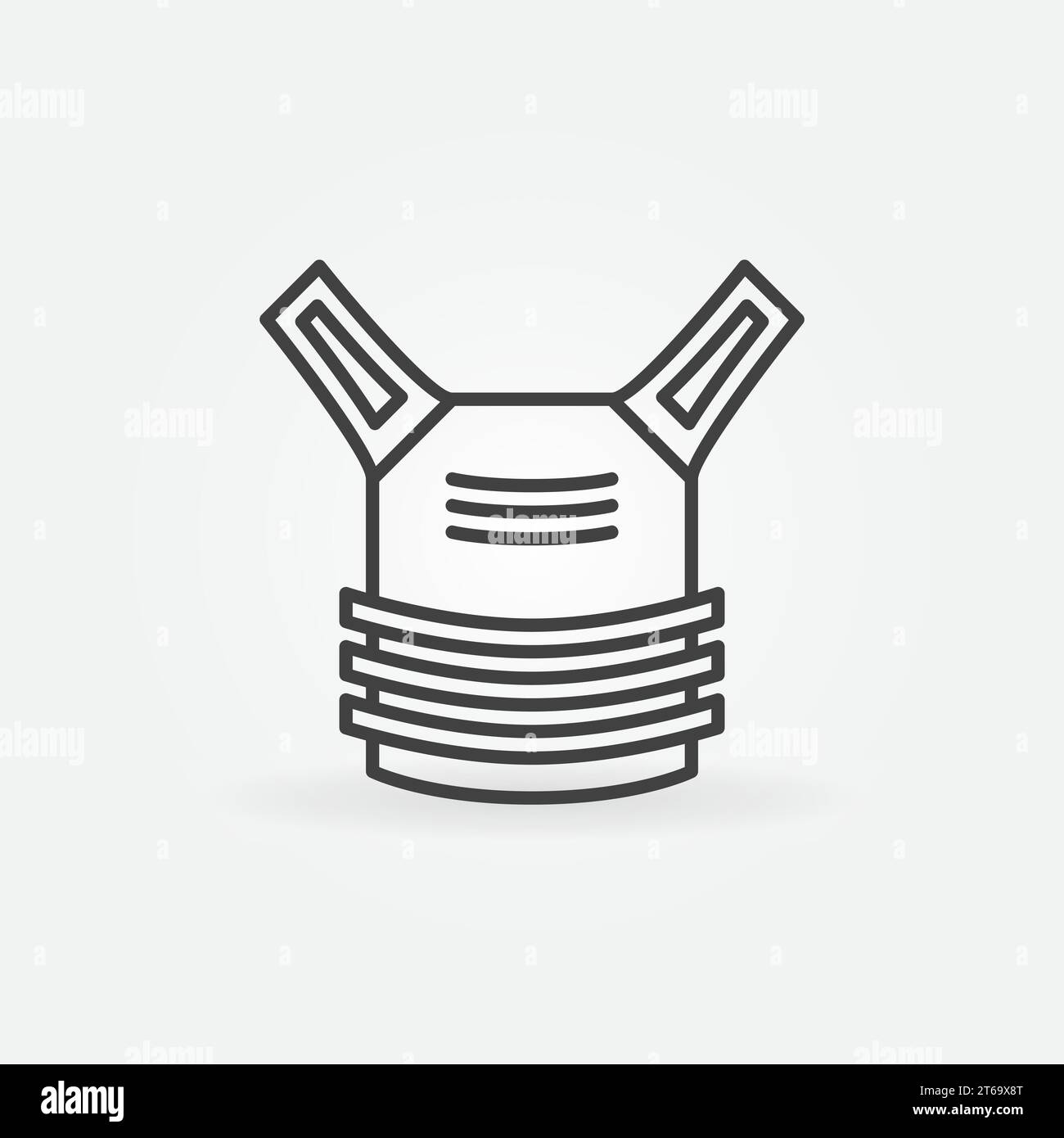 Body armor linear icon Stock Vector Images - Alamy