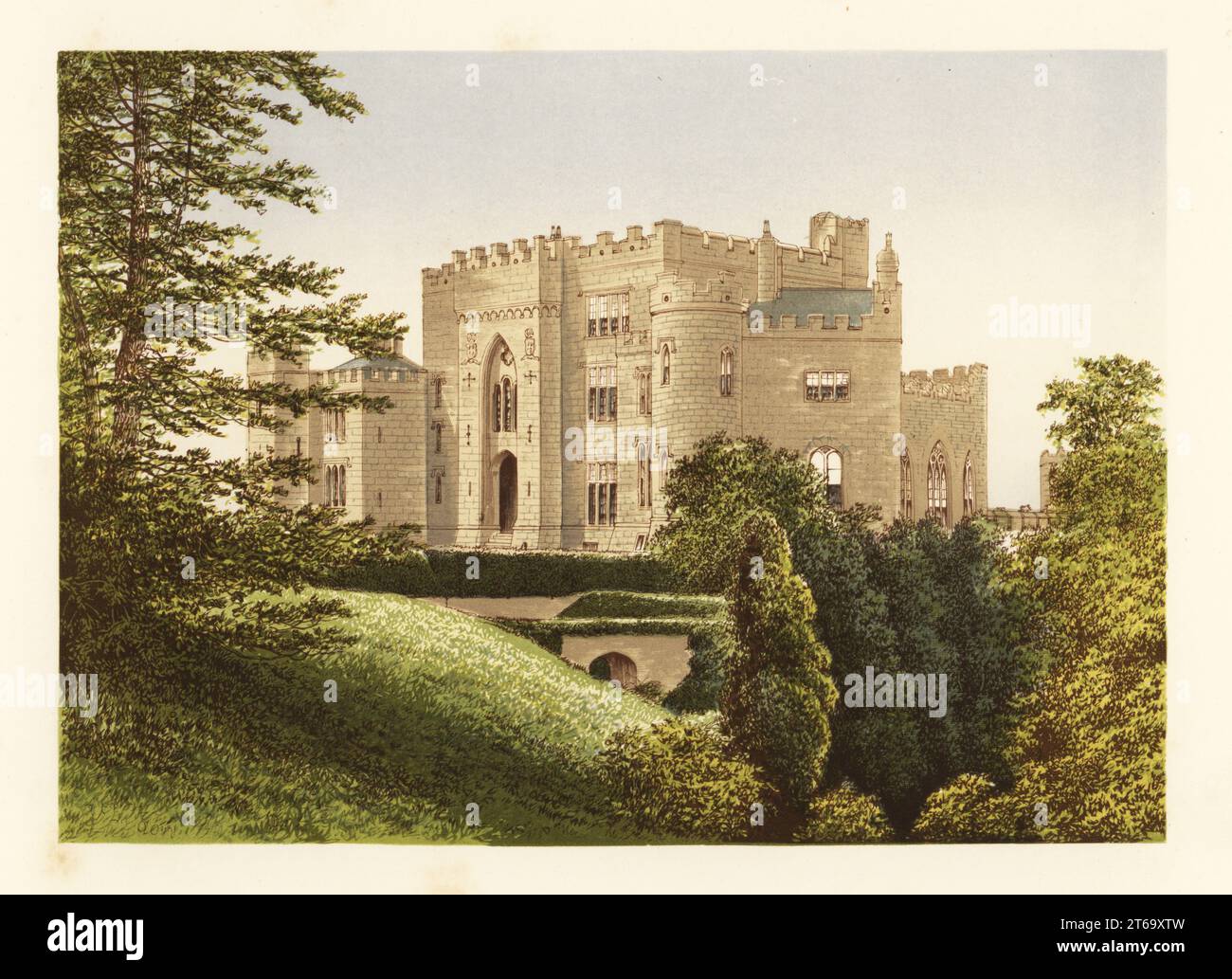 Birr Castle, County Offaly, Ireland. Castle built around 1620 and later ...