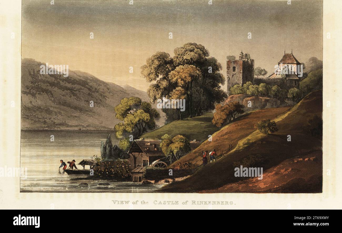 Ruins of the medieval Ringgenberg Castle on Brienz Lake, Canton of ...