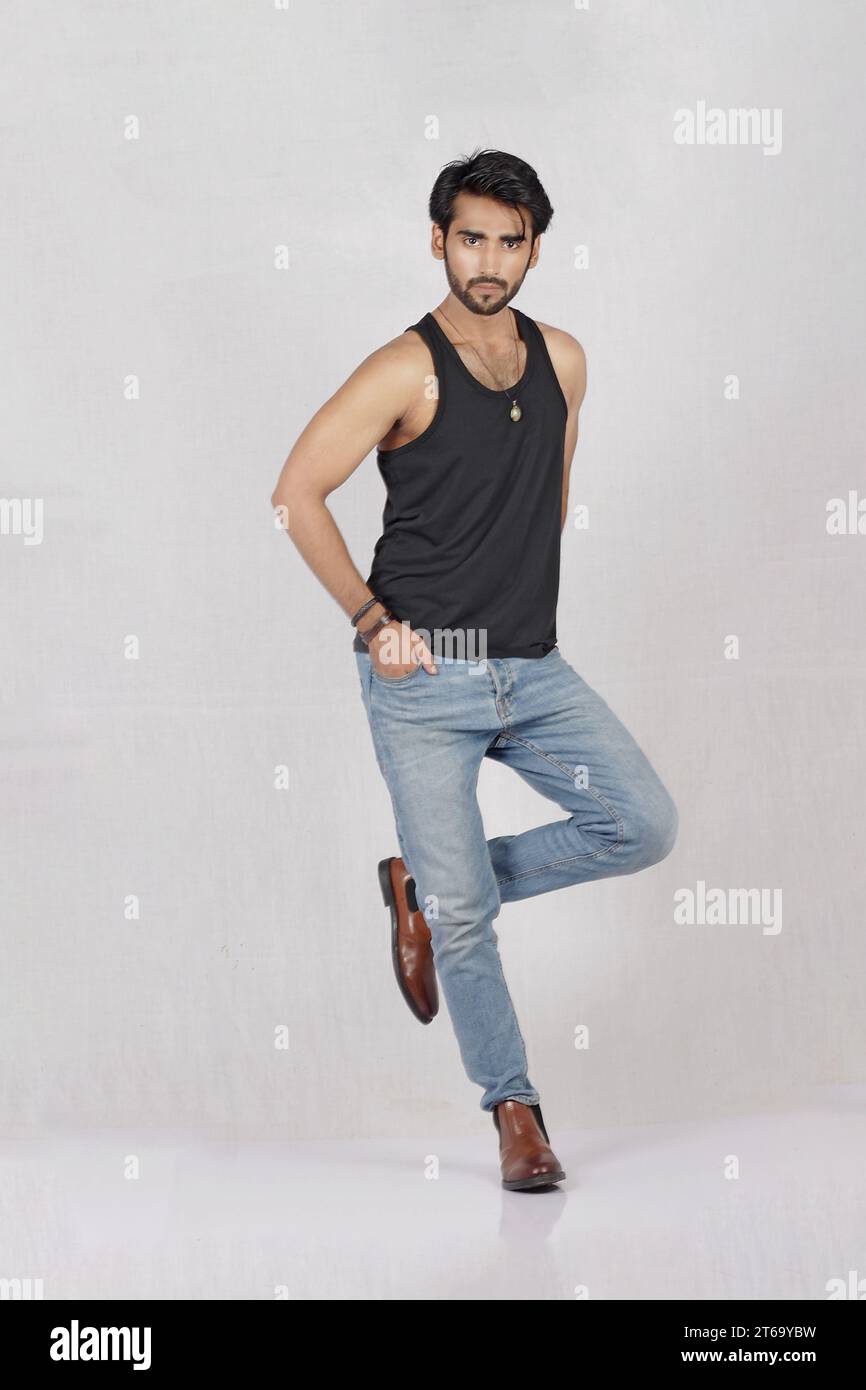 Young handsome Indian man Stock Photo - Alamy