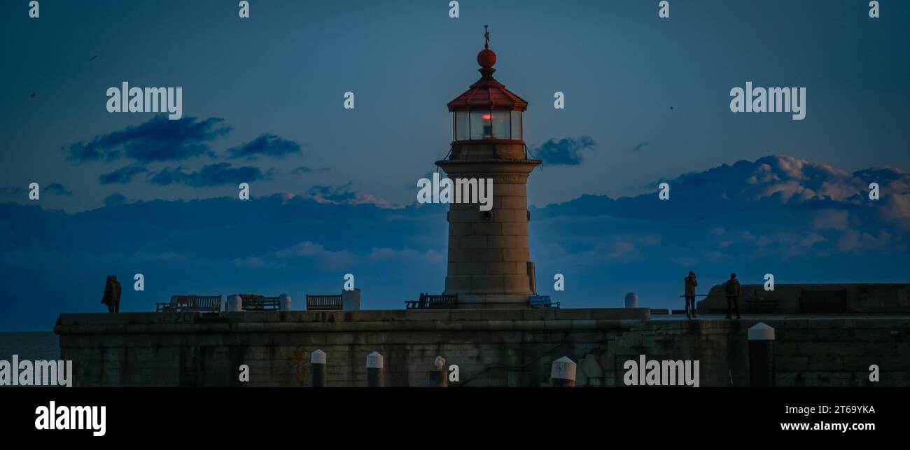 The view of Ramsgate Lighthouse at sunset. England, UK Stock Photo - Alamy