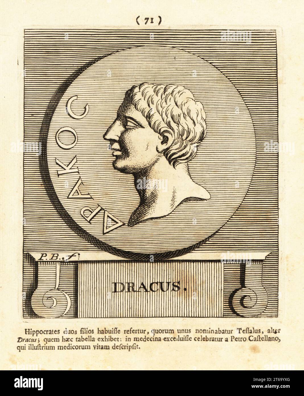 Draco I, Greek physician who lived from the 5th to 4th centuries BC ...