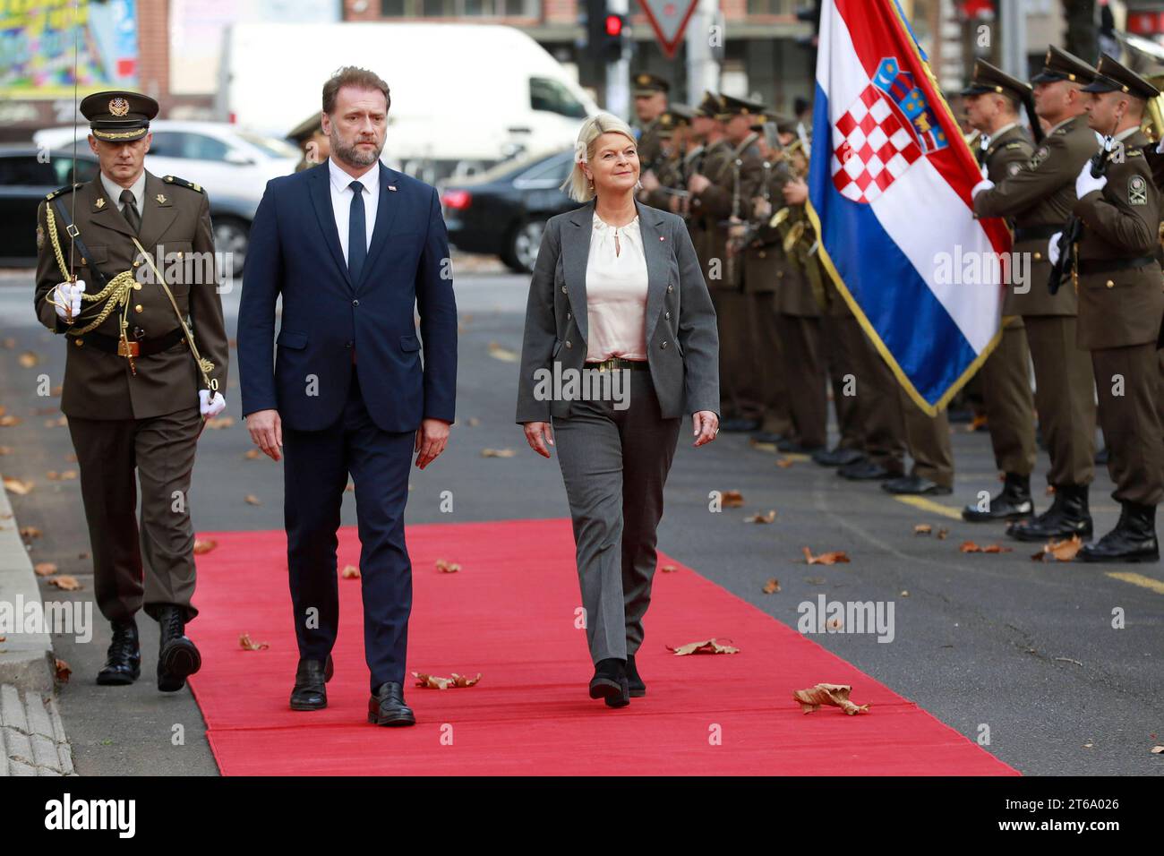 Croatia, Zagreb, 091123. Minister of Defense Mario Banozic met with ...